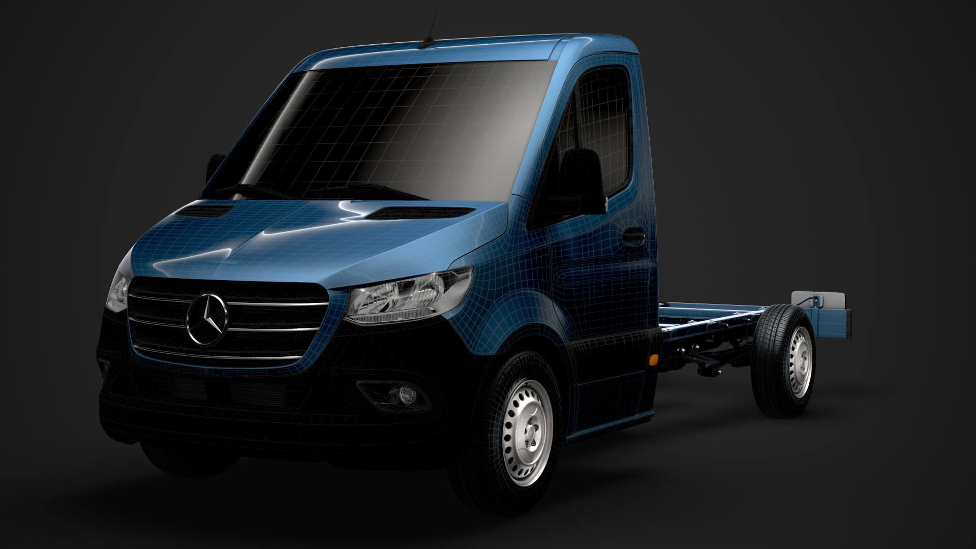 Mercedes Sprinter Chassis Single Cab L2 RWD 2019 - 3D Model by Creator 3D