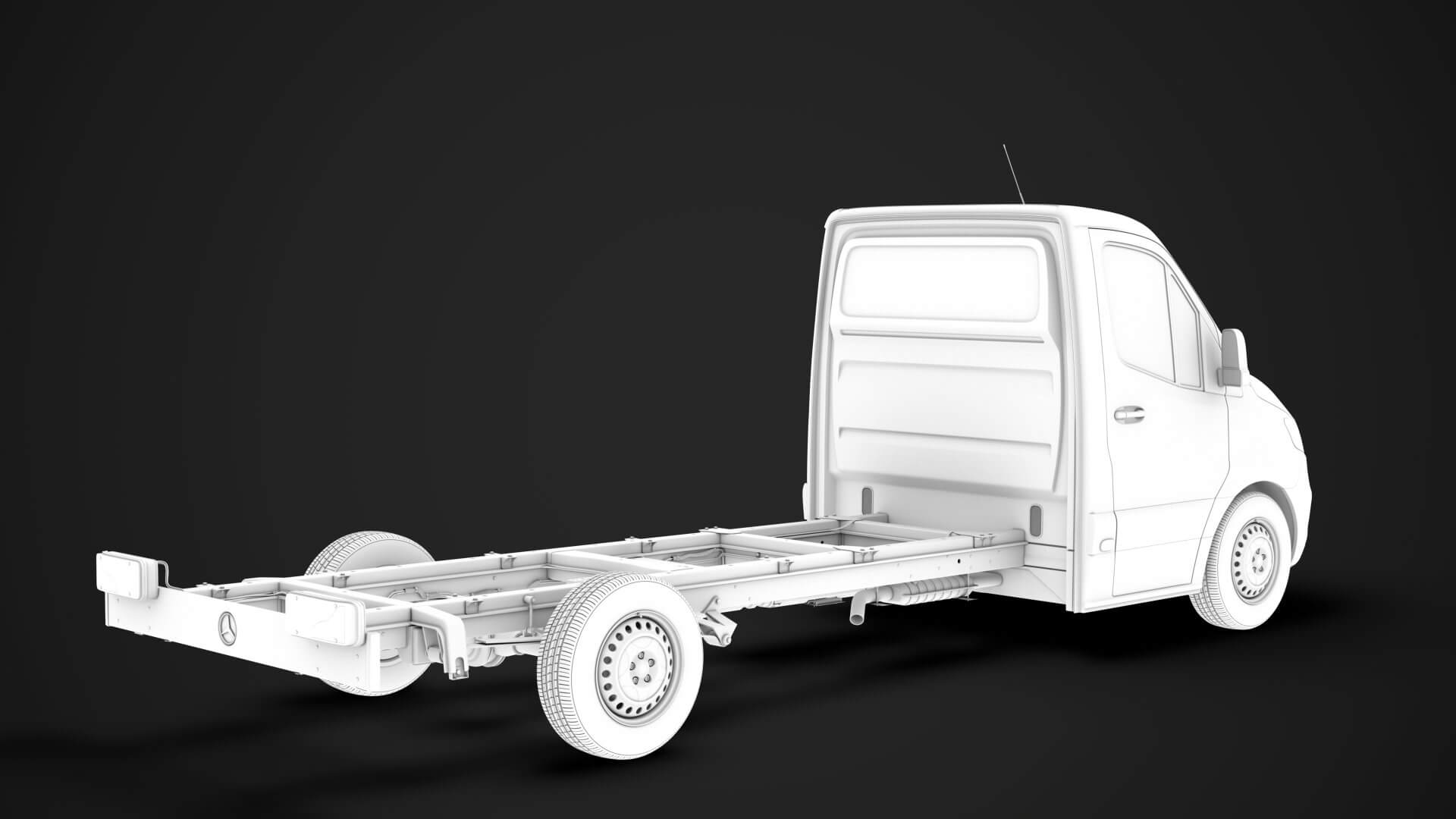 Mercedes Sprinter Chassis Single Cab L3 RWD 2019 - 3D Model by Creator 3D