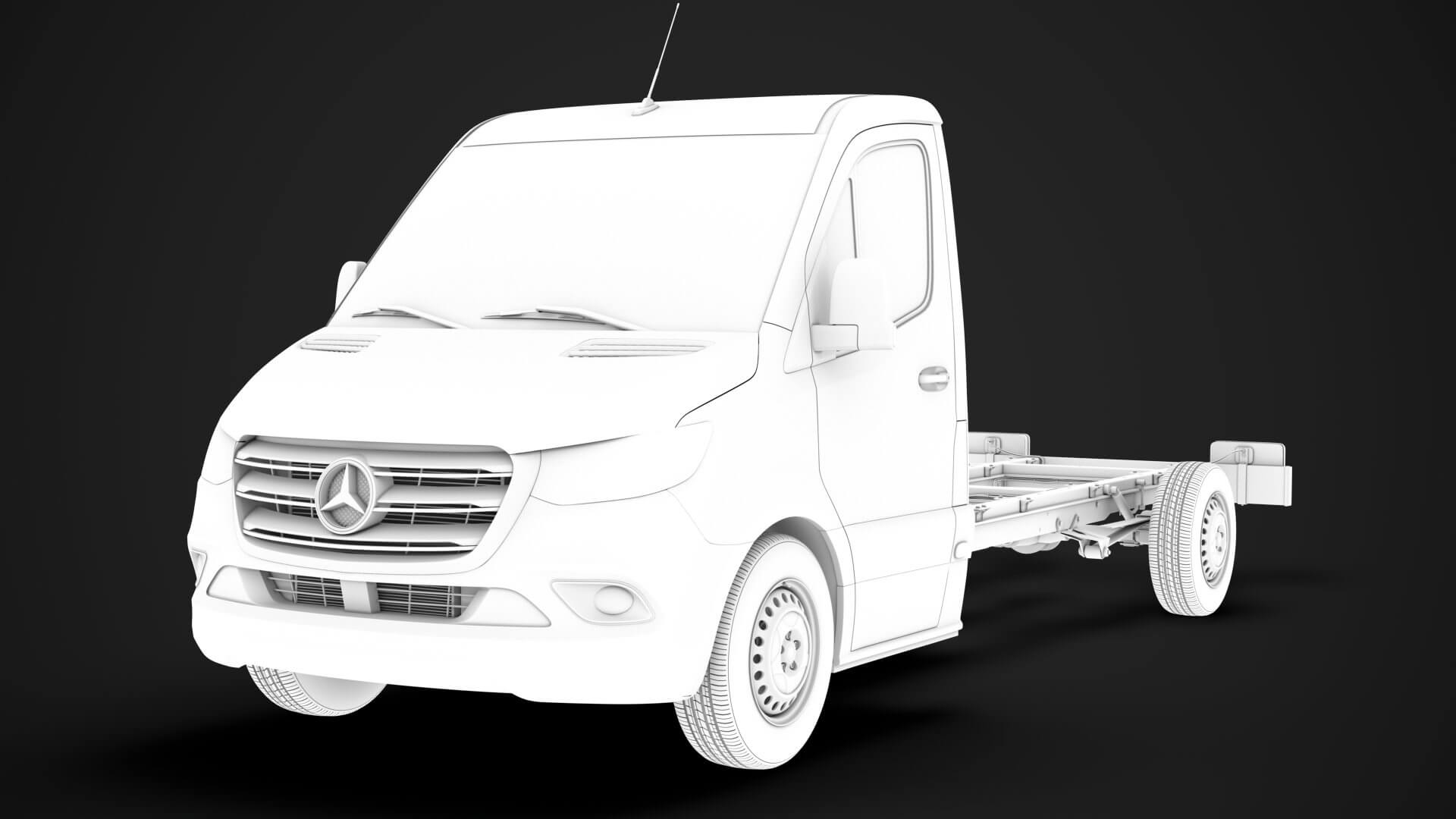 Mercedes Sprinter Chassis Single Cab L3 RWD 2019 - 3D Model by Creator 3D