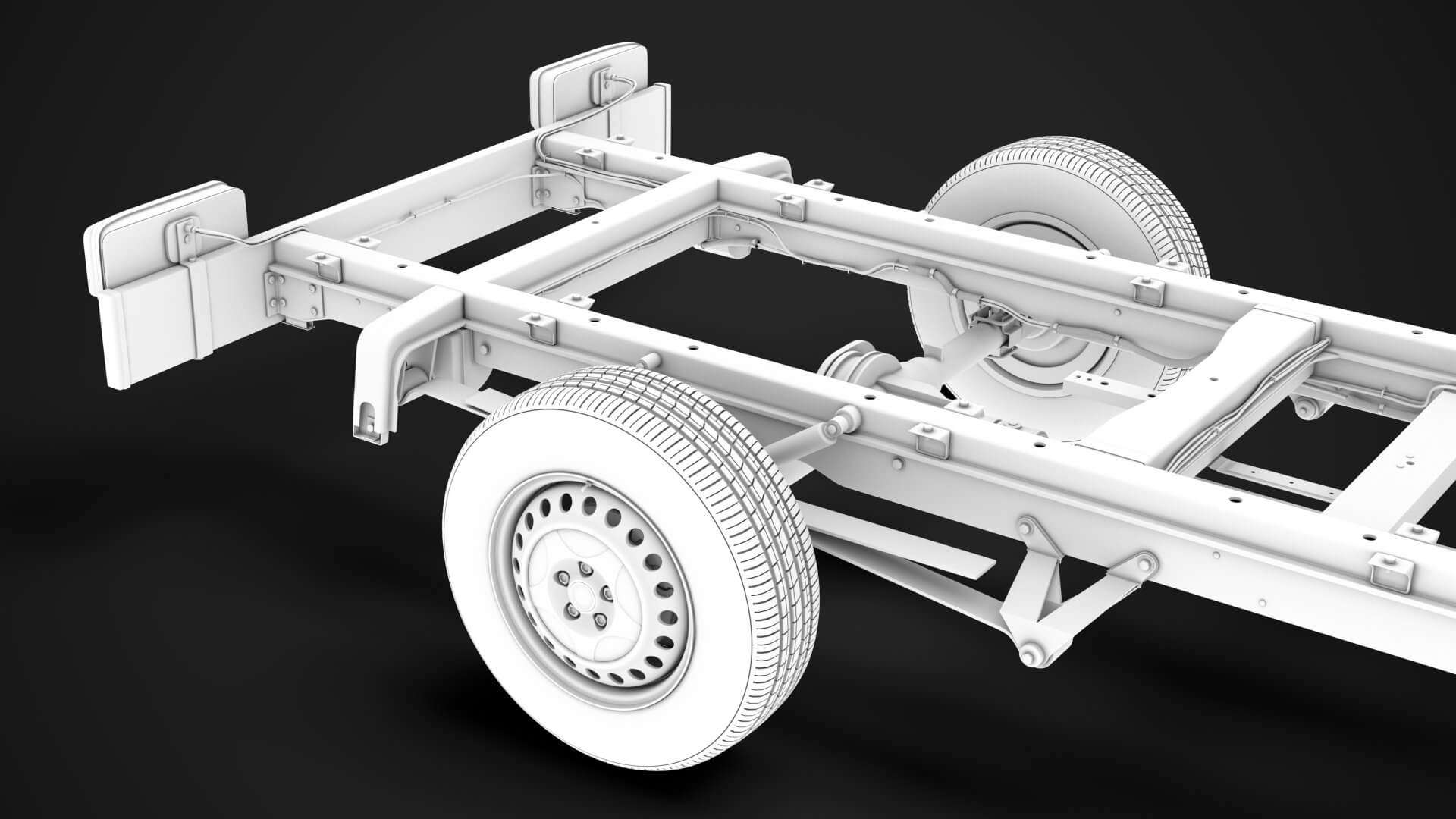 Mercedes Sprinter Chassis Single Cab L3 RWD 2019 - 3D Model by Creator 3D