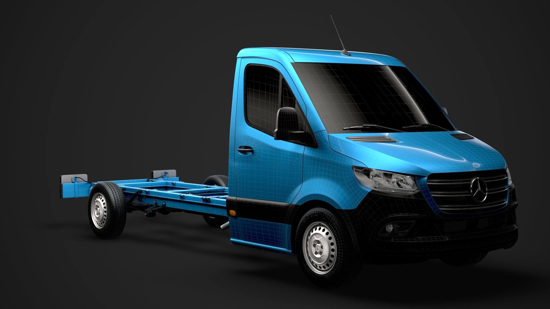 Mercedes Sprinter Chassis Single Cab L3 RWD 2019 - 3D Model by Creator 3D