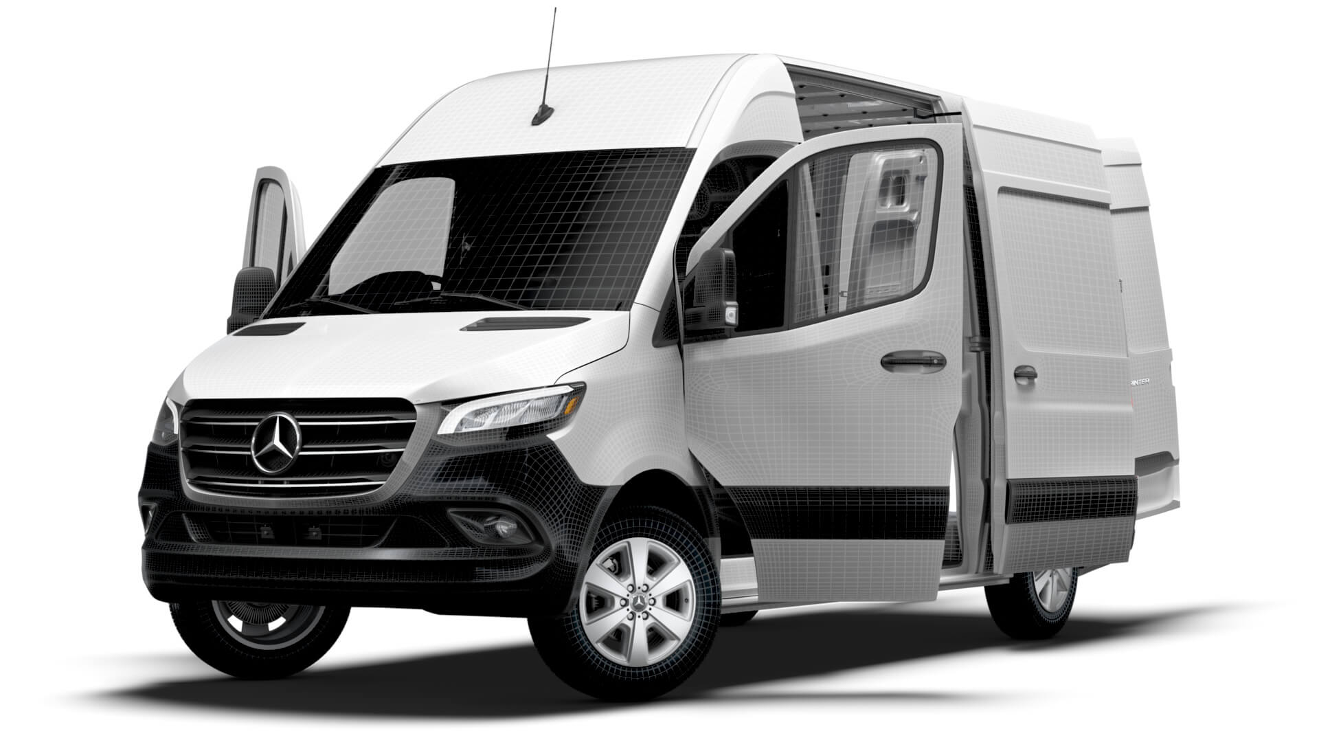 Mercedes Sprinter L2H2 RWD HQ Interior 2025 UKspec - 3D Model by Creator 3D