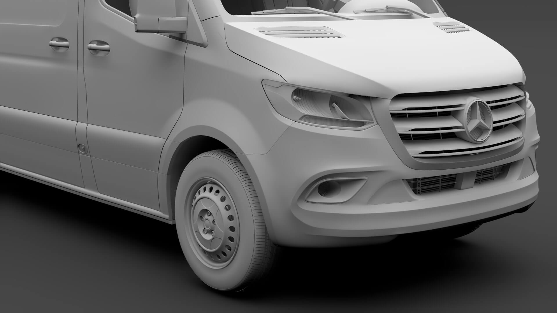 Mercedes Sprinter Panel Van L2H1 FWD 2019 - 3D Model by Creator 3D
