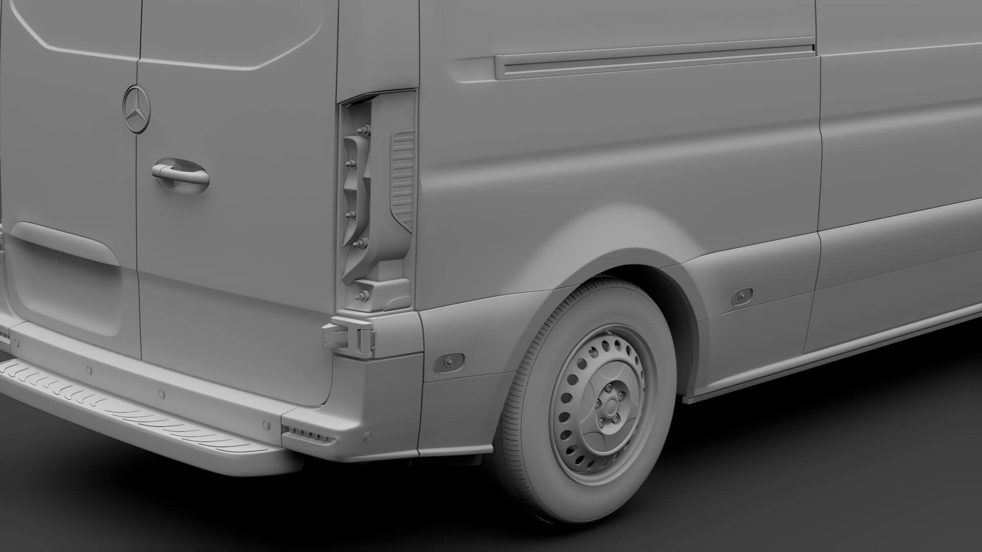Mercedes Sprinter Panel Van L2H1 FWD 2019 - 3D Model by Creator 3D