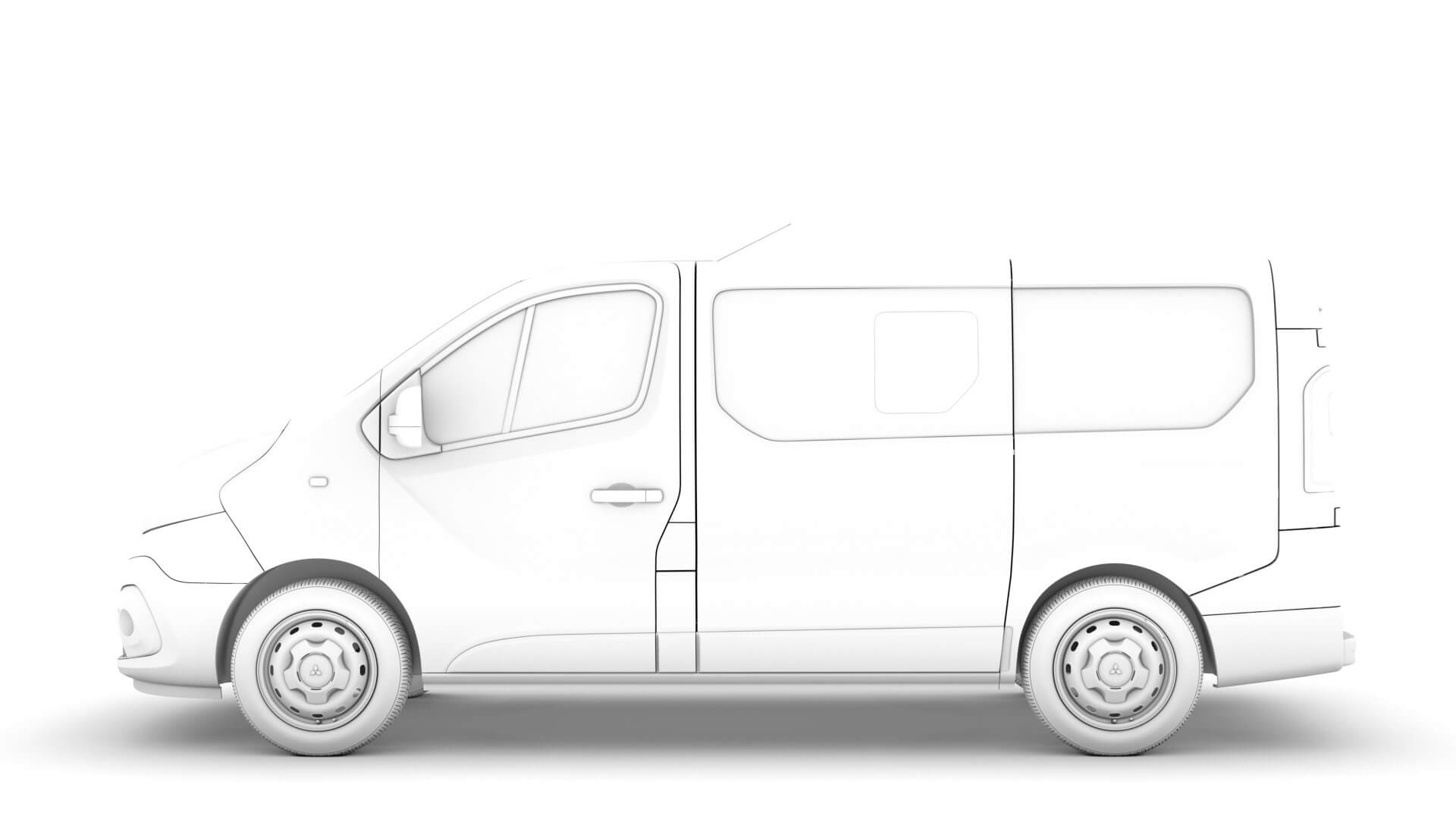 Mitsubishi Express Combi 2020 - 3D Model by Creator 3D