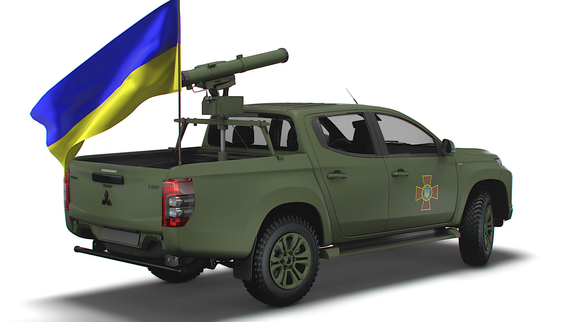 Mitsubishi L200 ATGM Stugna P 2022 - 3D Model by Creator 3D