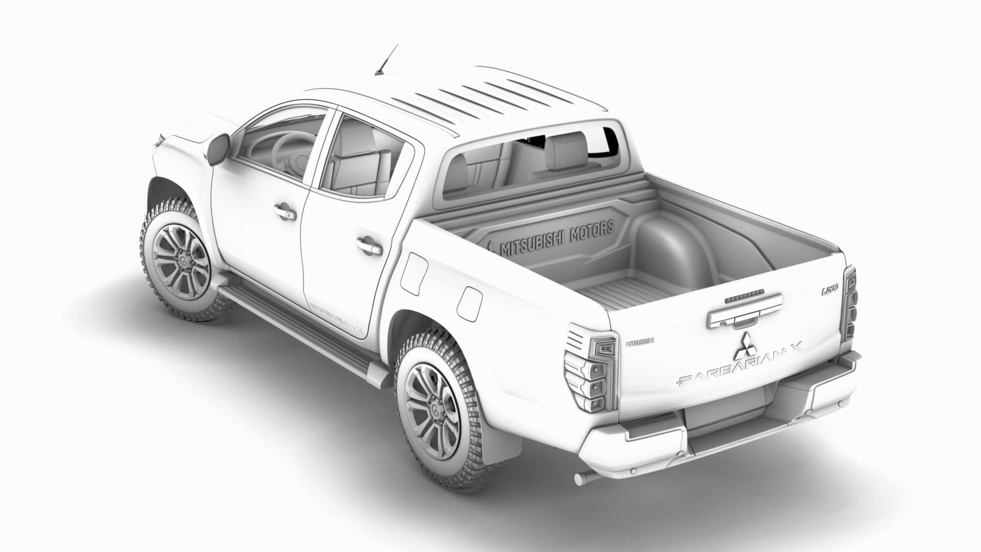 Mitsubishi L200 Barbarian X 2020 - 3D Model by Creator 3D
