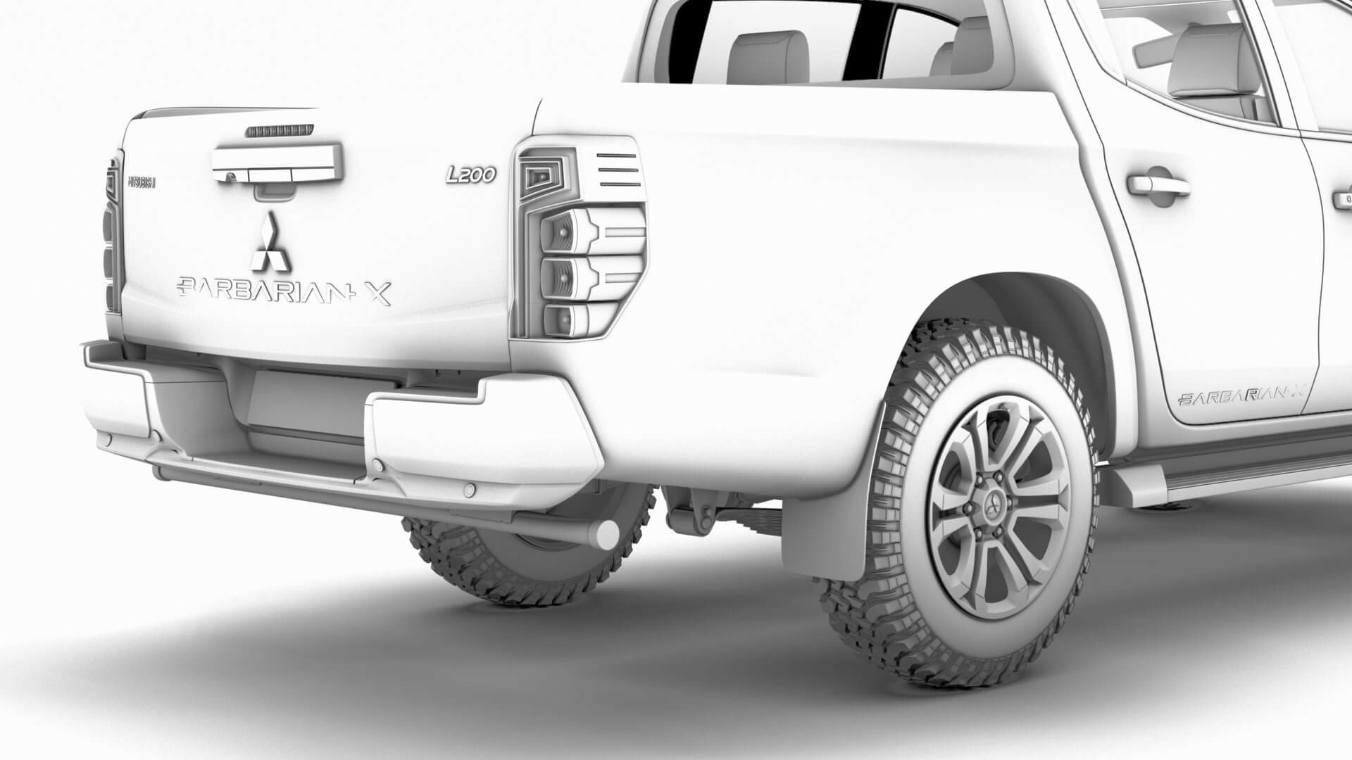 Mitsubishi L200 Barbarian X 2020 - 3D Model by Creator 3D