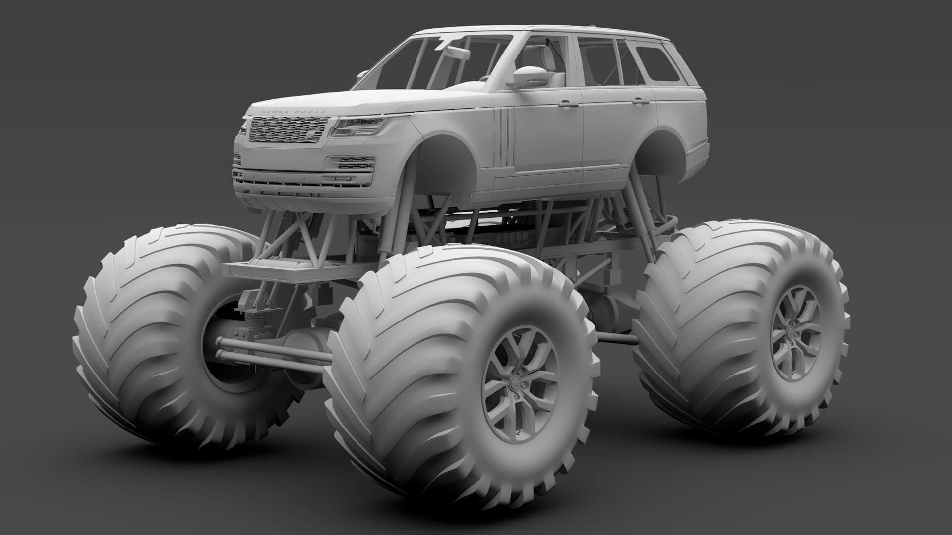 Monster Truck Range Rover SVAutobiography Dynamic - 3D Model by Creator 3D