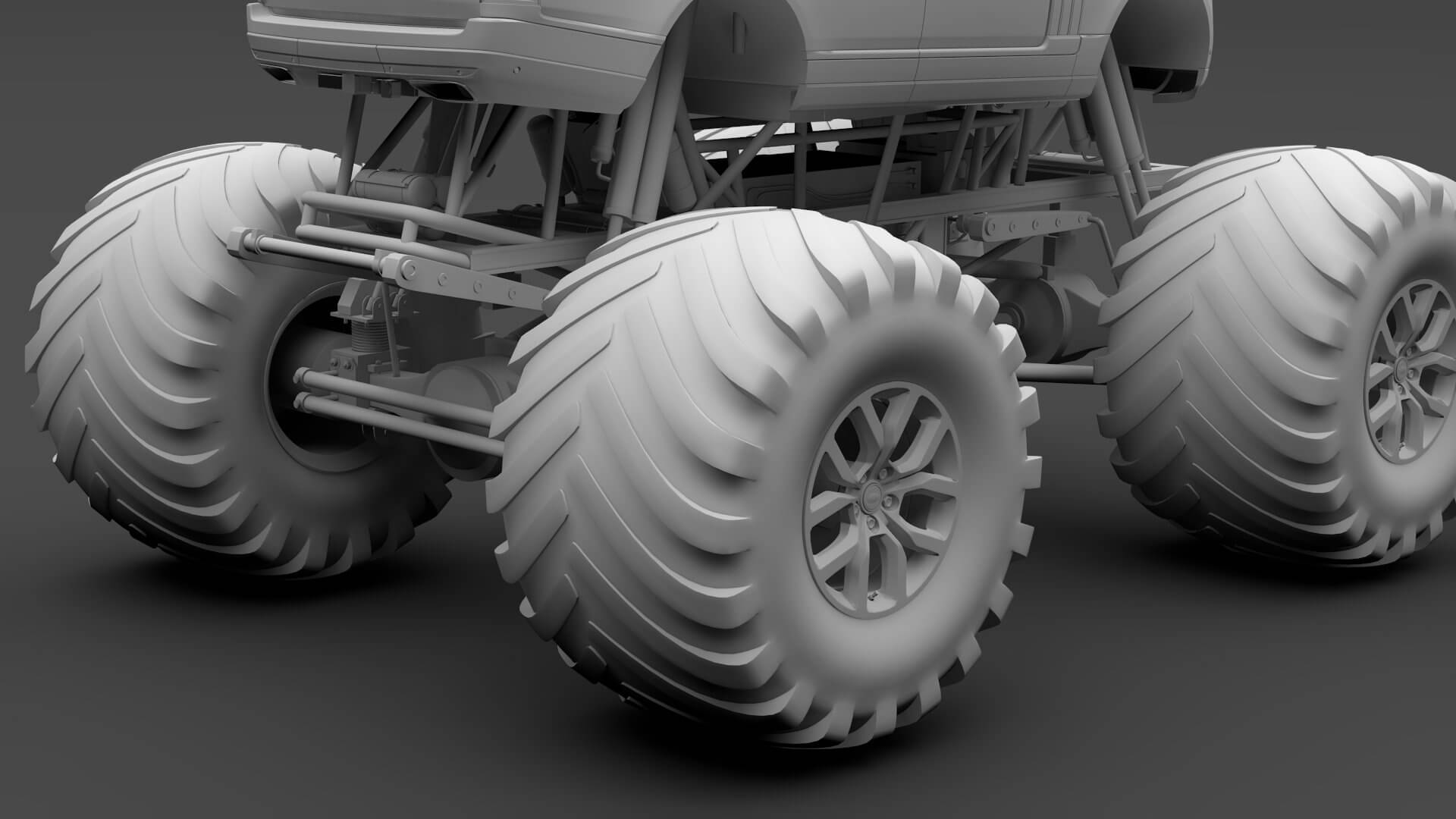 Monster Truck Range Rover SVAutobiography Dynamic - 3D Model by Creator 3D