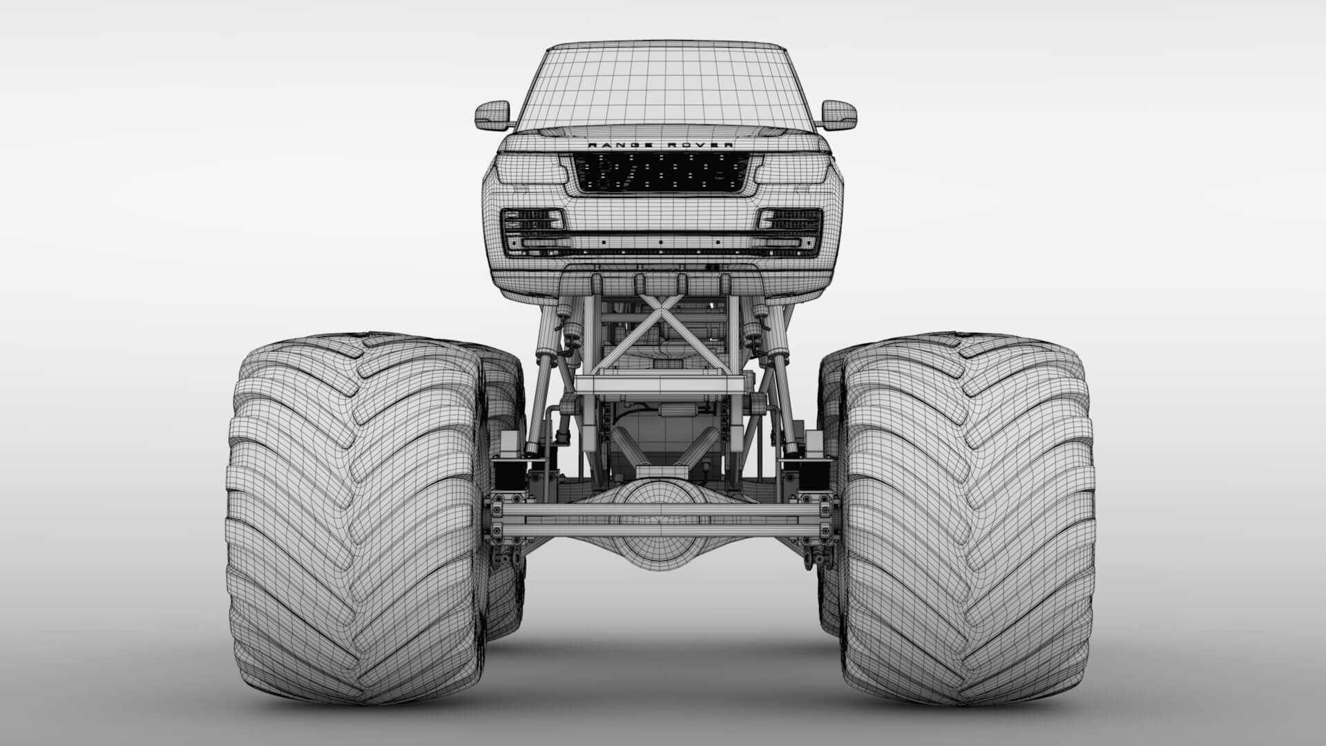 Monster Truck Range Rover SVAutobiography Dynamic - 3D Model by Creator 3D