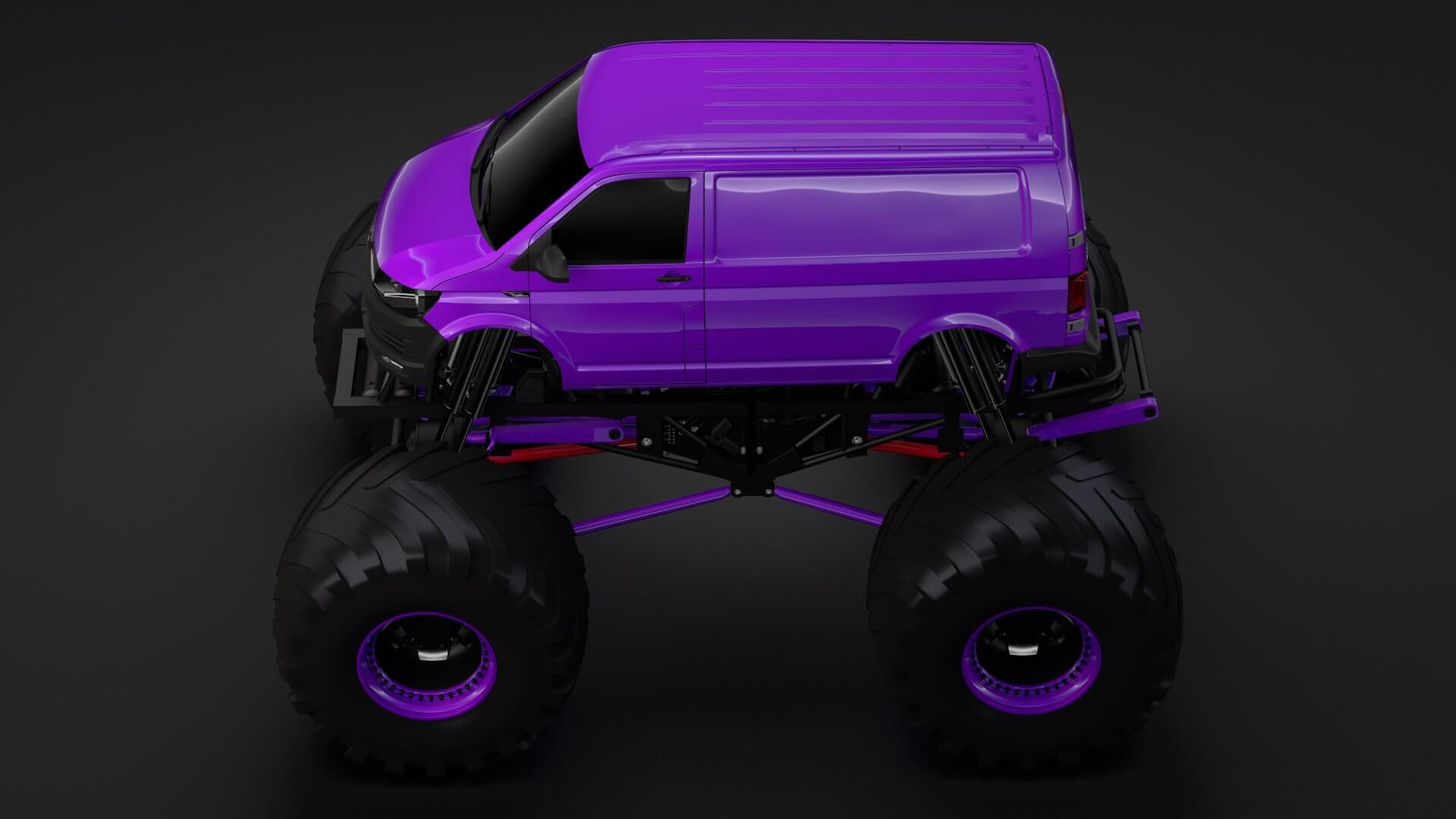 Monster Truck VW Transporter - 3D Model by Creator 3D