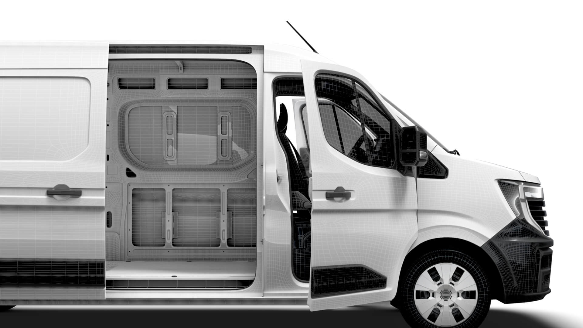 Nissan Interstar L3H2 Van HQ Interior 2024 - 3D Model by Creator 3D