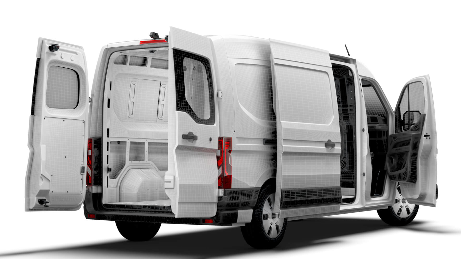 Nissan Interstar L3H2 Van HQ Interior 2024 - 3D Model by Creator 3D