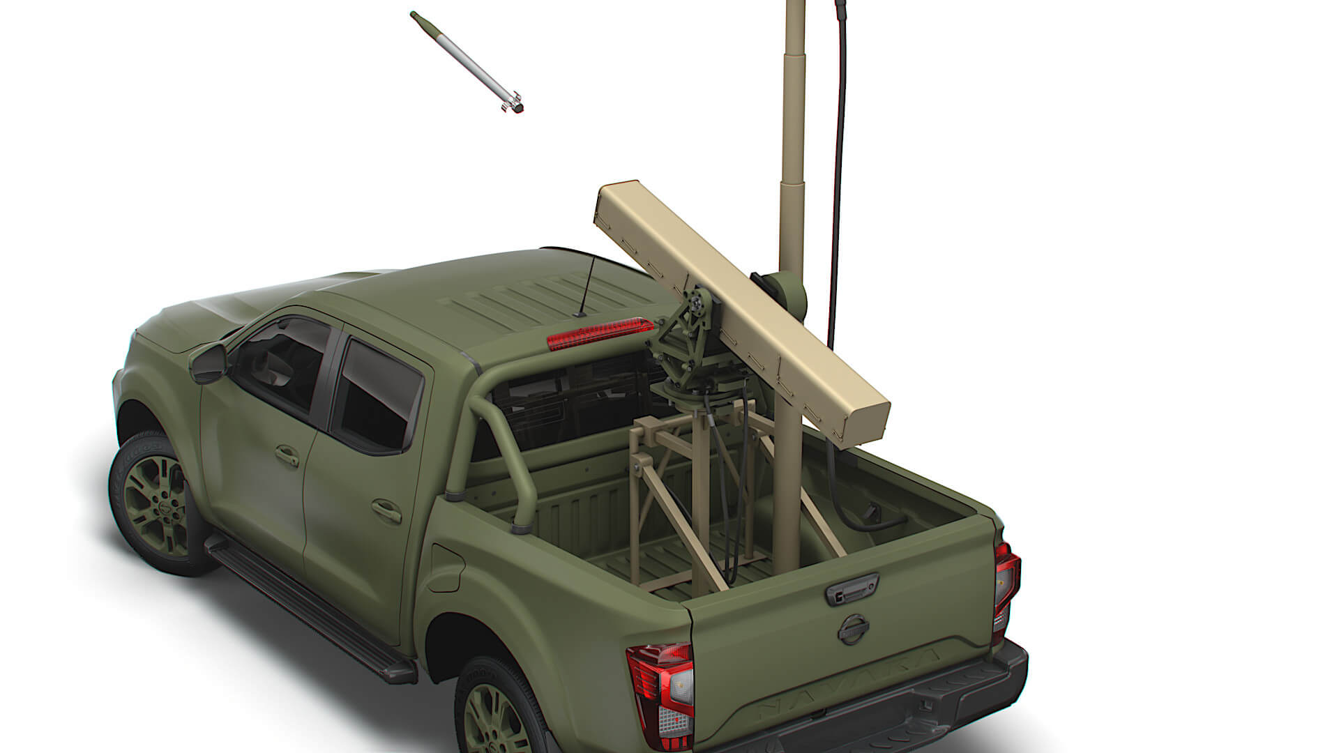 Nissan Navarra Vampire C-UAS 2023 3D Model by Creator 3D