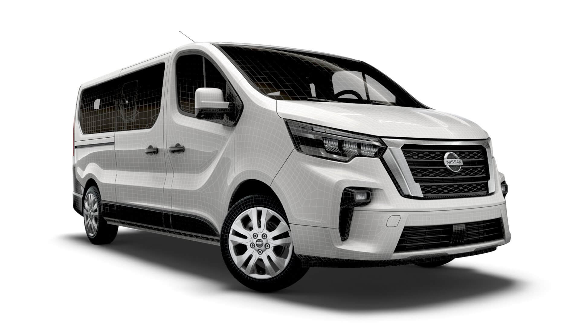 Nissan NV 300 Minibus LWB 2021 - 3D Model by Creator 3D