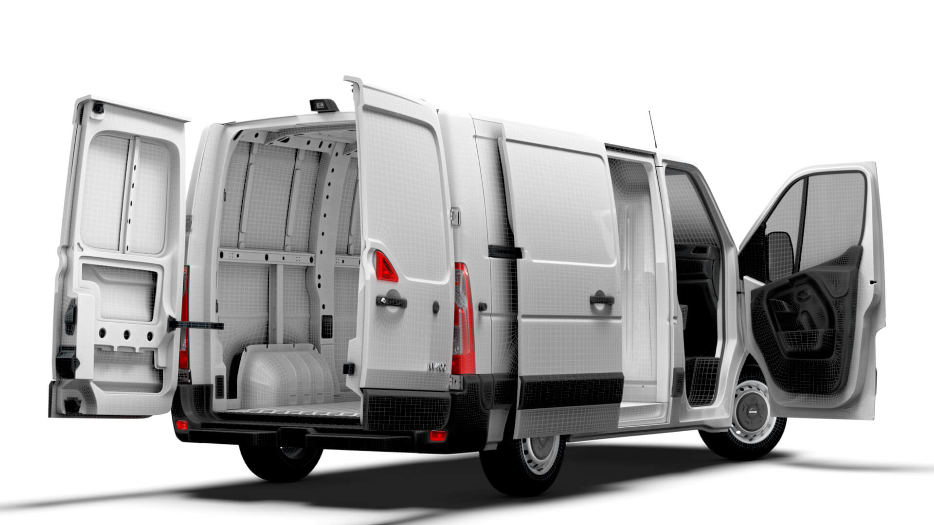 Nissan NV400 Van L1H1 HQ Interior 2021 - 3D Model by Creator 3D