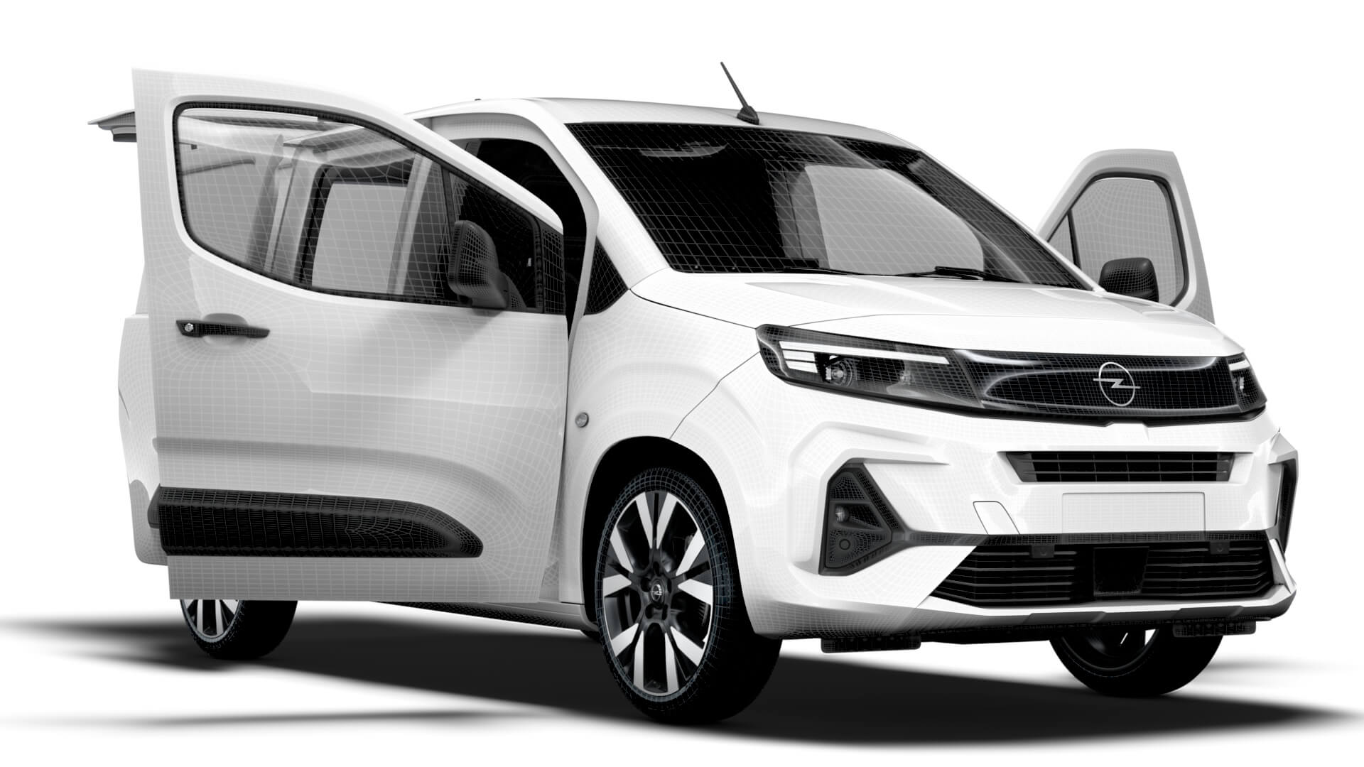 Opel Combo E SWB Van Tailgate HQ Interior 2024 - 3D Model by Creator 3D