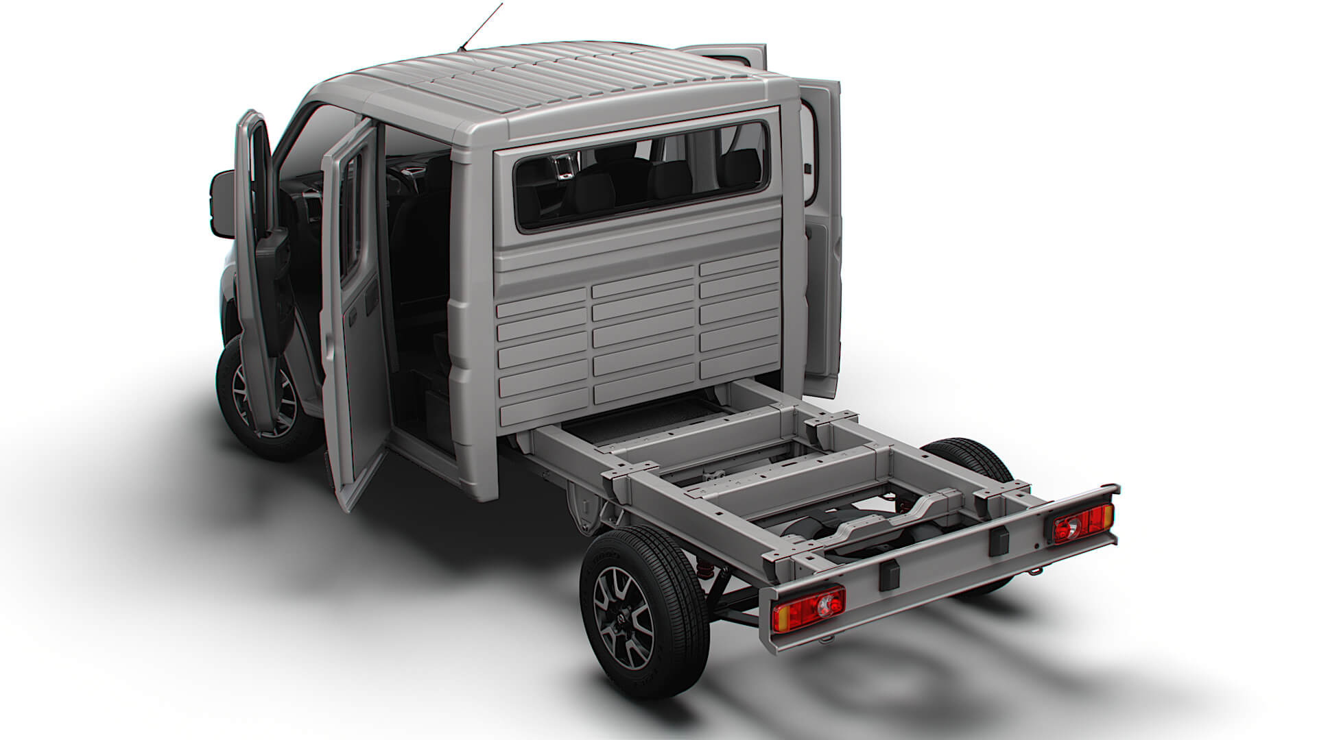 Opel Movano Chassis Truck Crcab 3450WB Hqinterior 2023 - 3D Model by ...