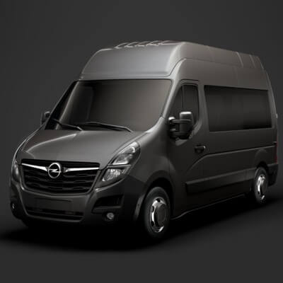 Opel Movano L2H3 Minibus 2020 - 3D Model by Creator 3D
