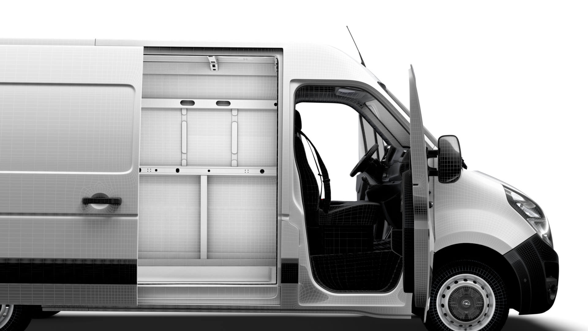 Opel Movano Van L1H2 HQ Interior 2021 - 3D Model by Creator 3D