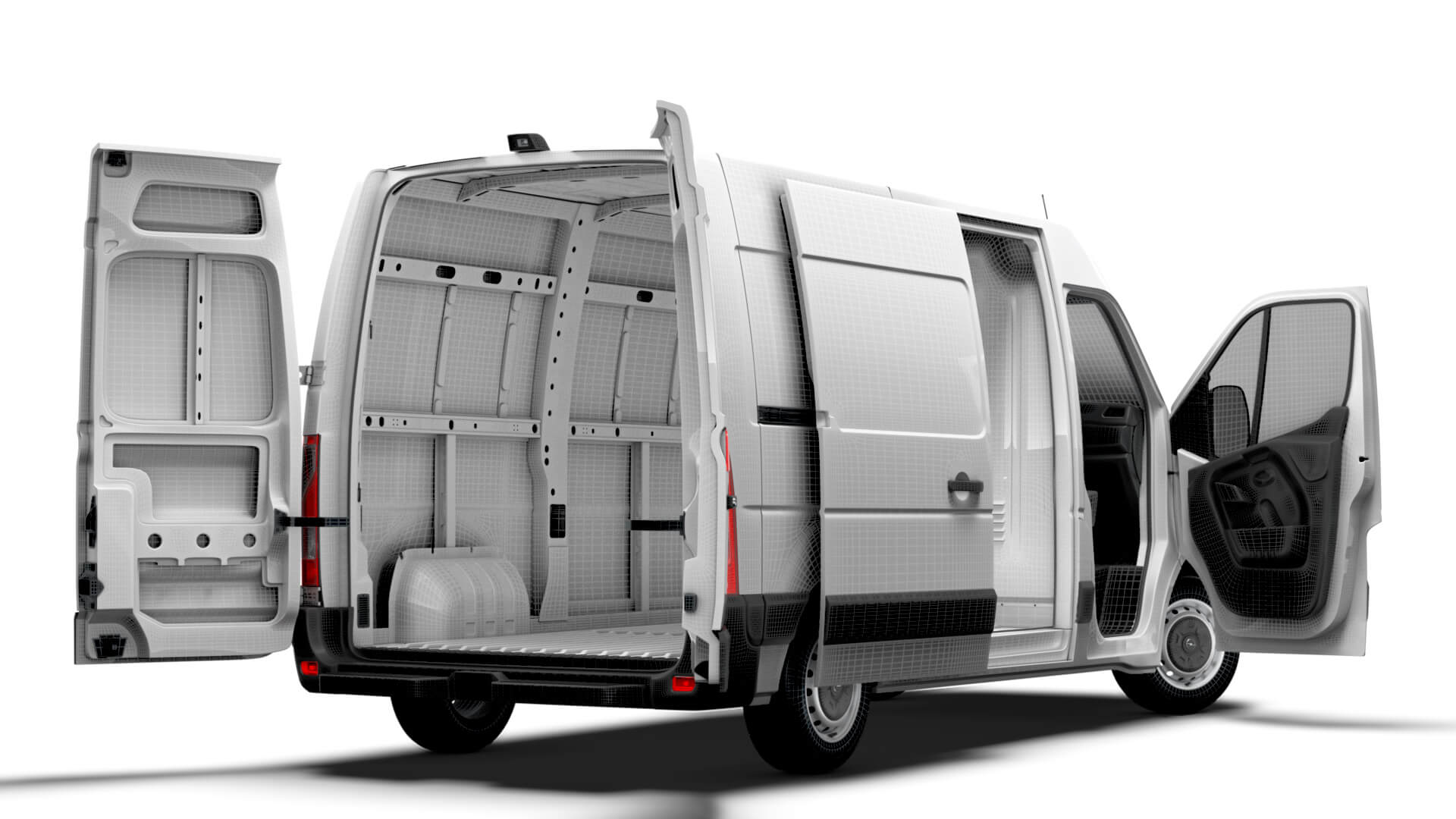 Opel Movano Van L1H2 HQ Interior 2021 - 3D Model by Creator 3D