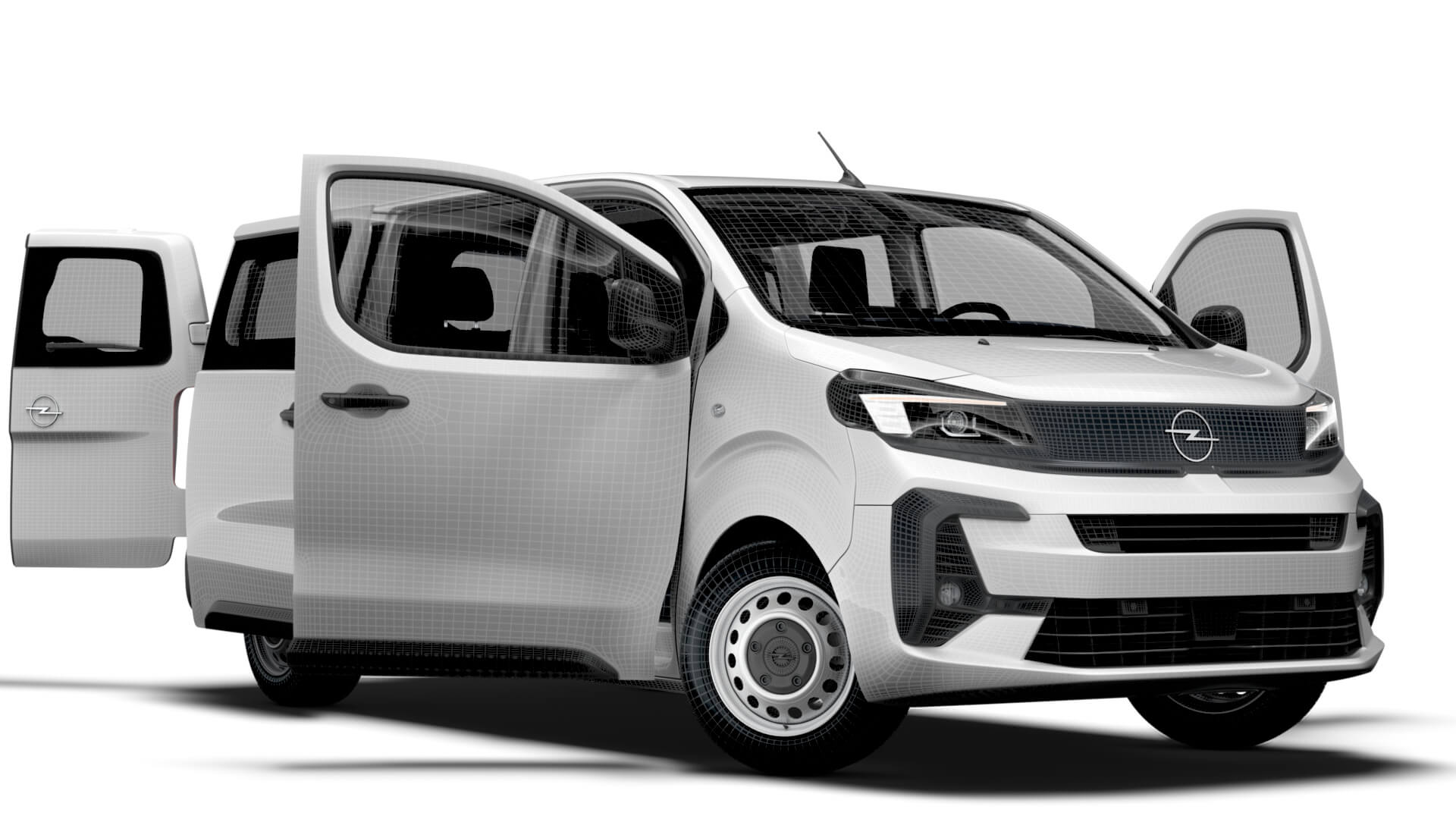 Opel Vivaro Electric Combivan L3 HQ Interior 2024 - 3D Model by Creator 3D