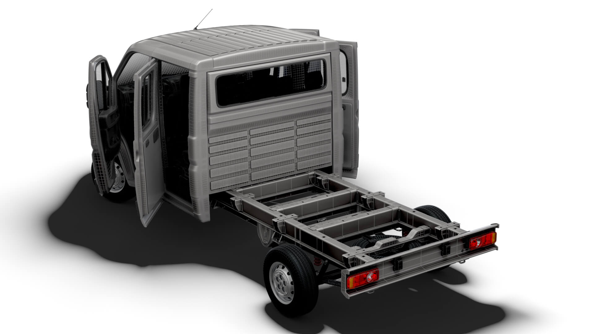 Peugeot Boxer Chassis Hqinterior Crcab 3800WB 2023 - 3D Model by Creator 3D