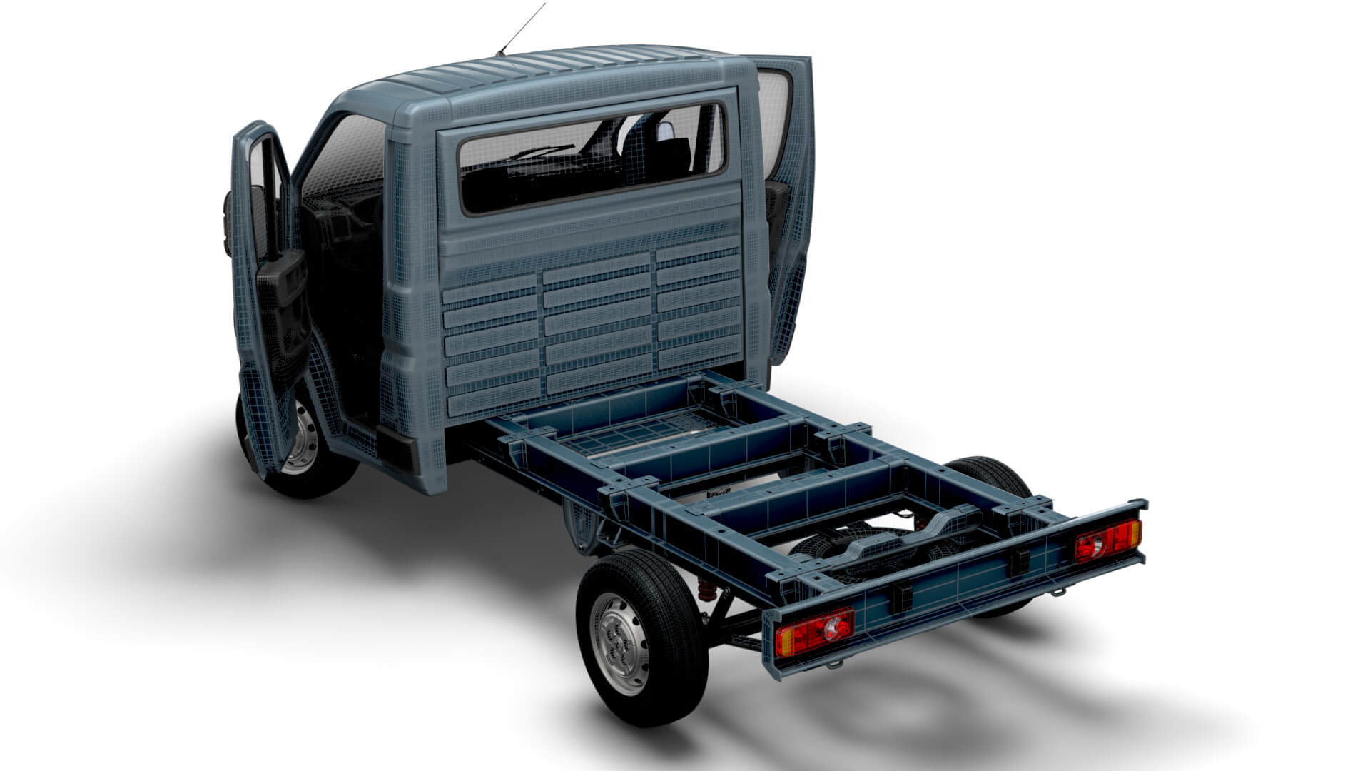 Peugeot Boxer Chassis Hqinterior Scab 3000WB 2023 - 3D Model by Creator 3D