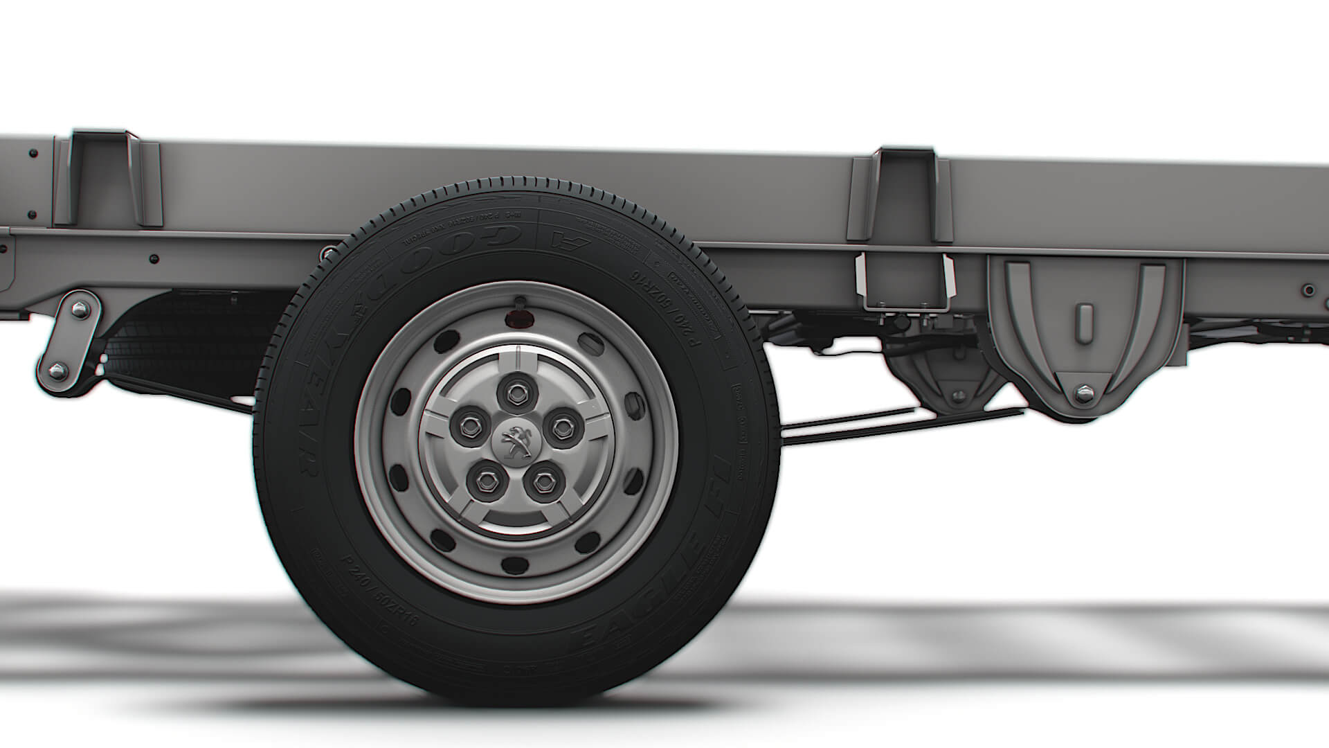 Peugeot Boxer Chassis Hqinterior Scab 3800WB 2023 - 3D Model by Creator 3D