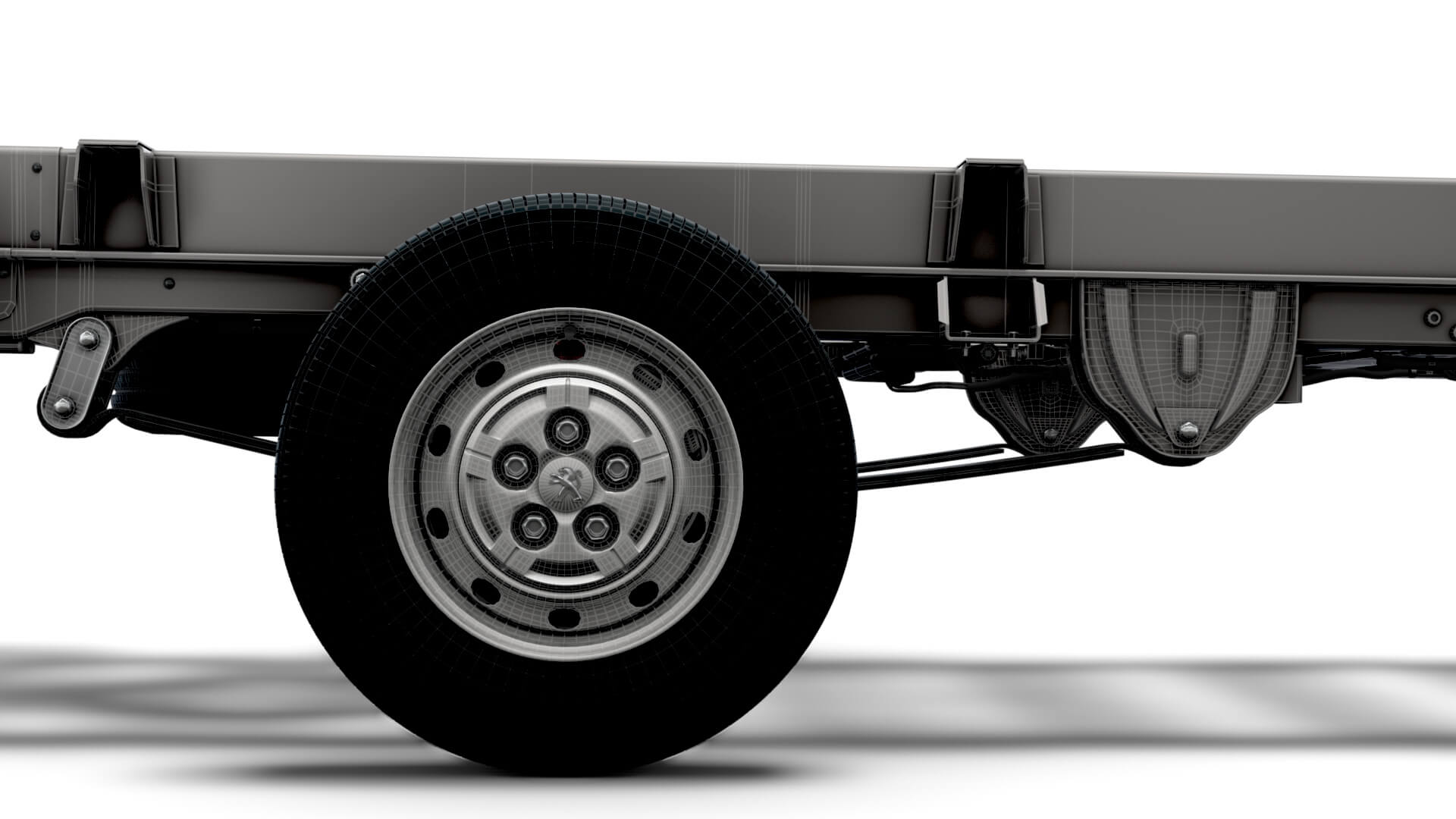 Peugeot Boxer Chassis Hqinterior Scab 3800WB 2023 - 3D Model by Creator 3D