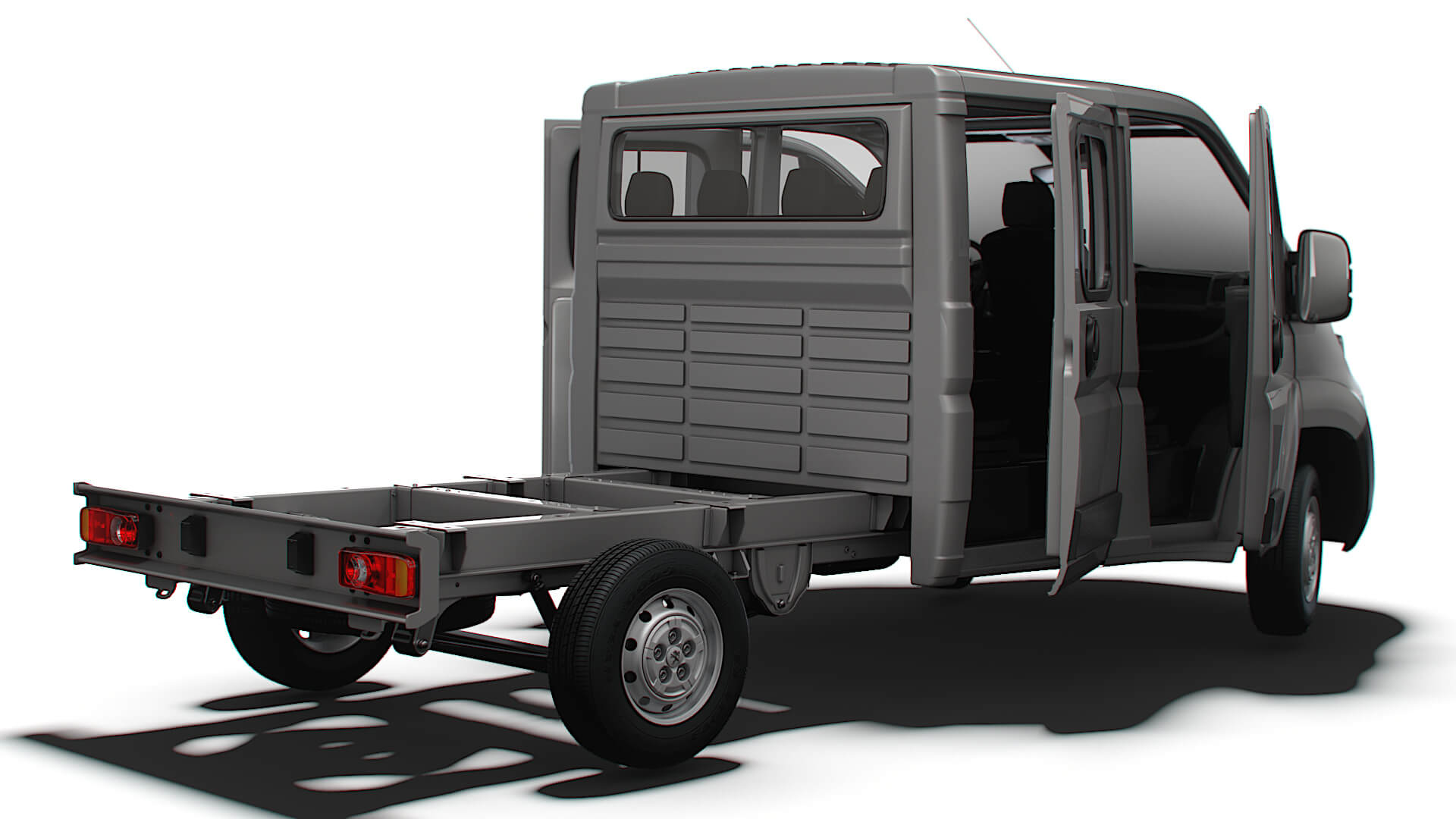 Peugeot Boxer Chassis Truck Crcab 3450WB Hqinterior 2023 - 3D Model by ...