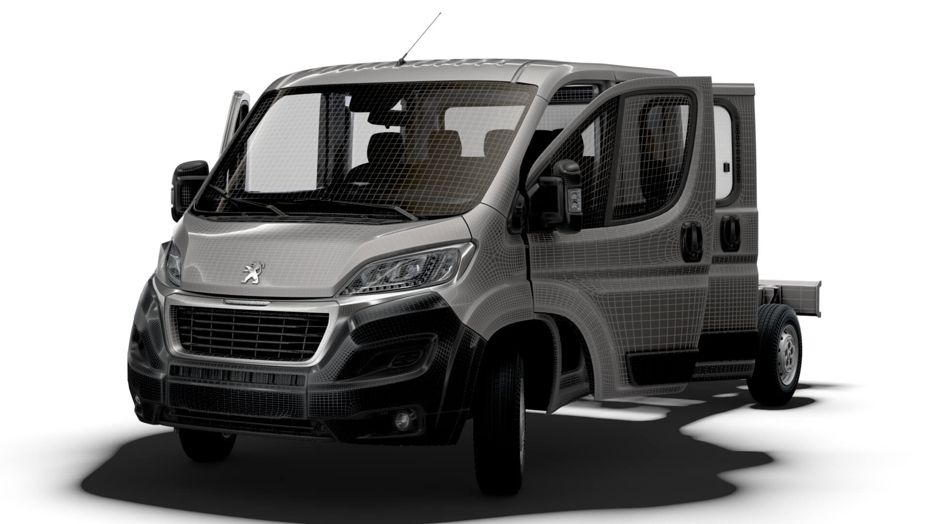 Peugeot Boxer Chassis Truck Crcab 4035WB Hqinterior 2023 - 3D Model by ...