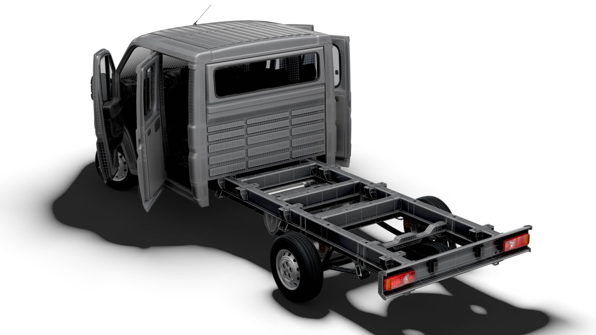 Peugeot Boxer Chassis Truck Crcab 4035Wbxl Hqinterior 2023 - 3D Model ...