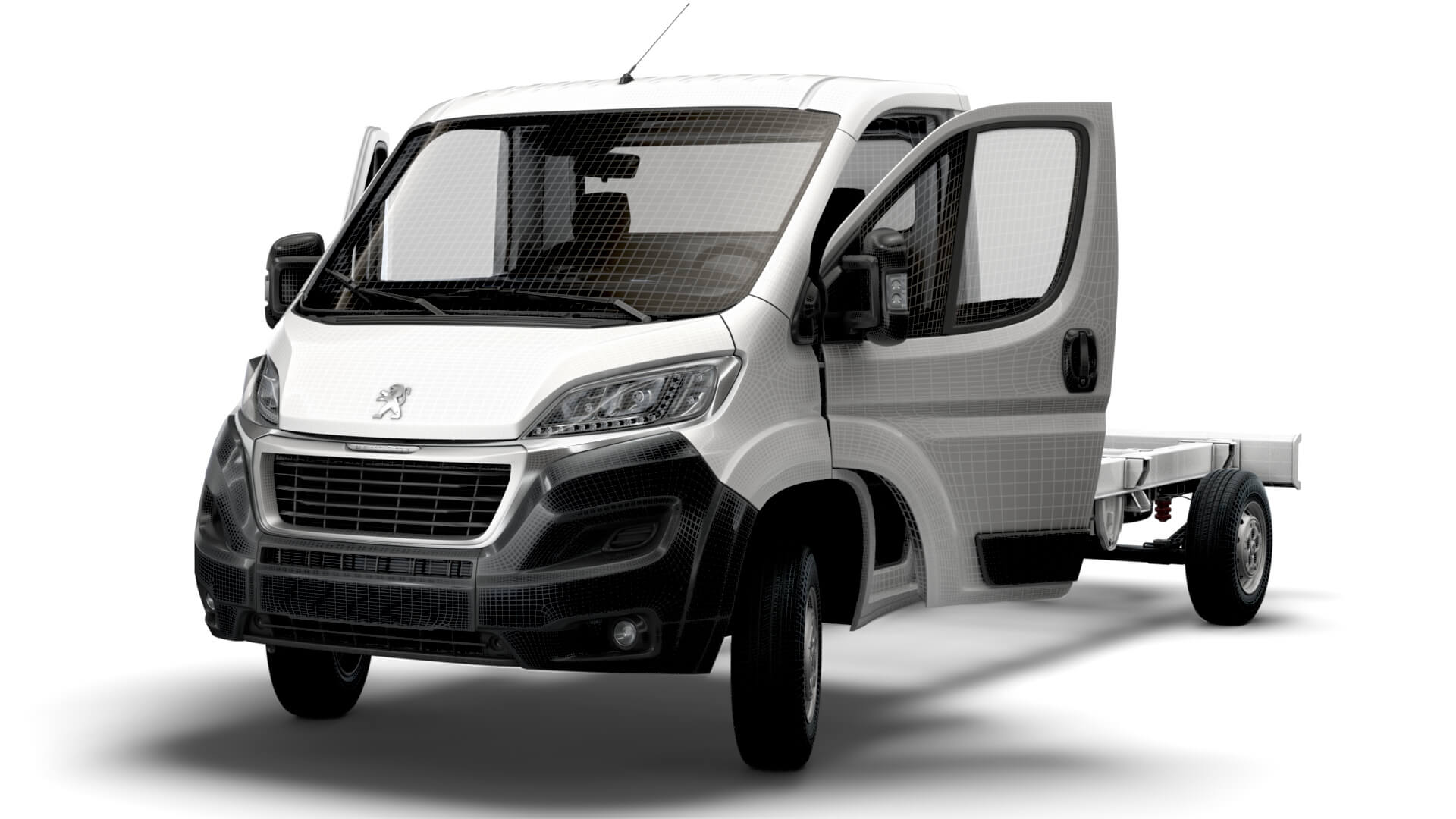 Peugeot Boxer Chassis Truck Scab 4300WB Hqinterior 2023 - 3D Model by ...