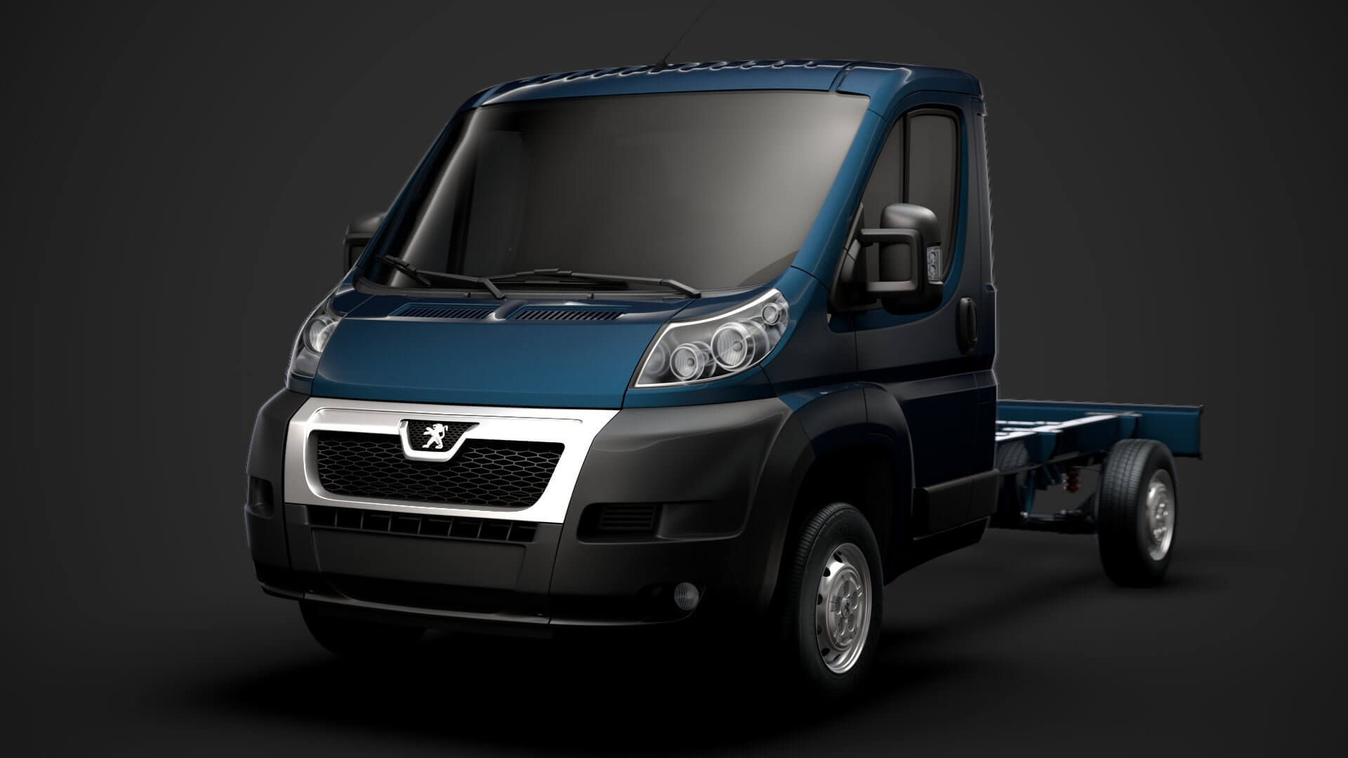 Peugeot Boxer Chassis Truck Single Cab 3450WB 2014 - 3D Model by Creator 3D