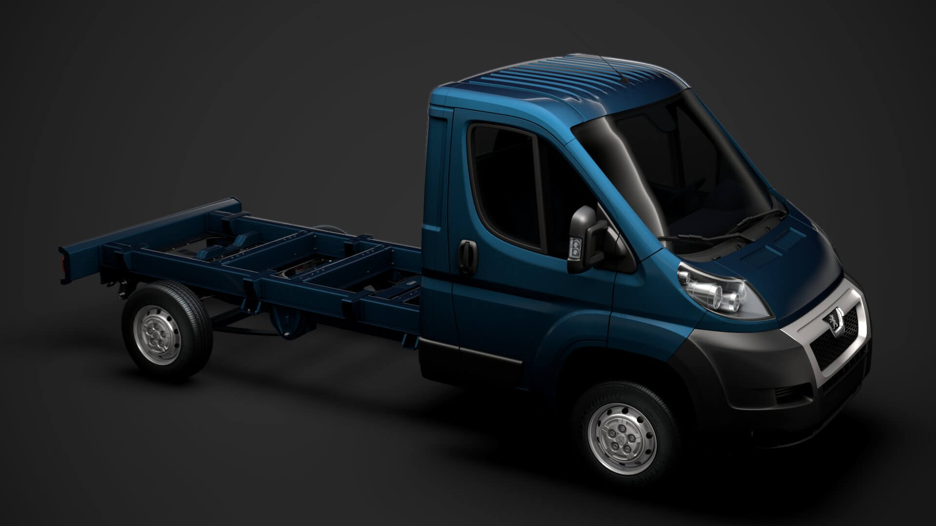 Peugeot Boxer Chassis Truck Single Cab 3450WB 2014 - 3D Model by Creator 3D