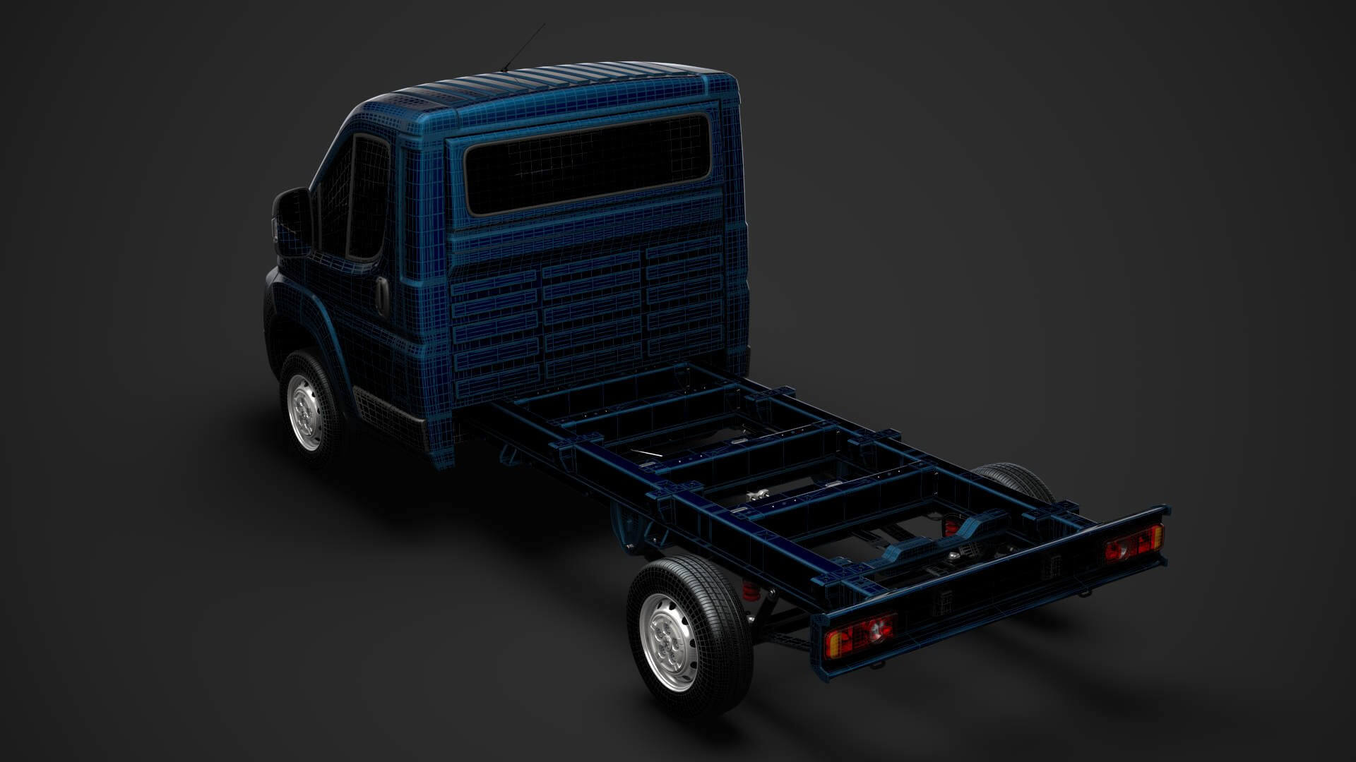 Peugeot Boxer Chassis Truck Single Cab 3450WB 2014 - 3D Model by Creator 3D