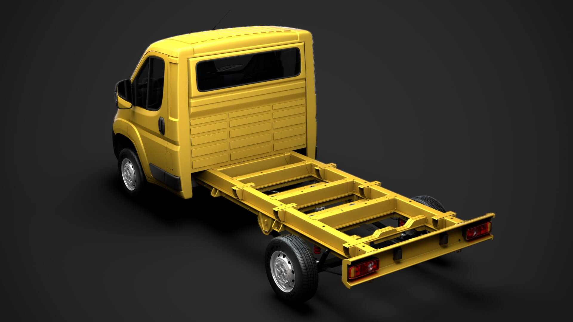 Peugeot Boxer Chassis Truck Single Cab 3450WB 2020 - 3D Model by Creator 3D