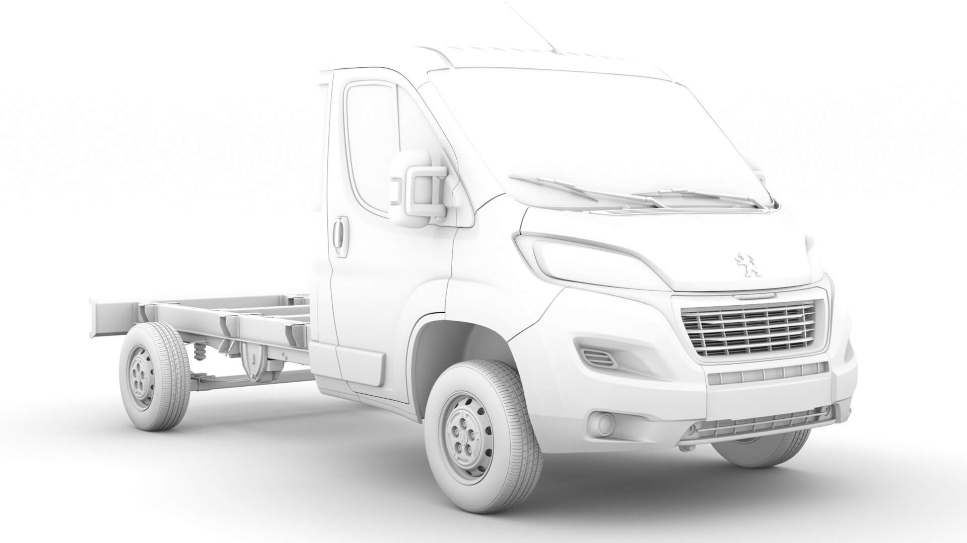 Peugeot Boxer Chassis Truck Single Cab 3450WB 2020 - 3D Model by Creator 3D