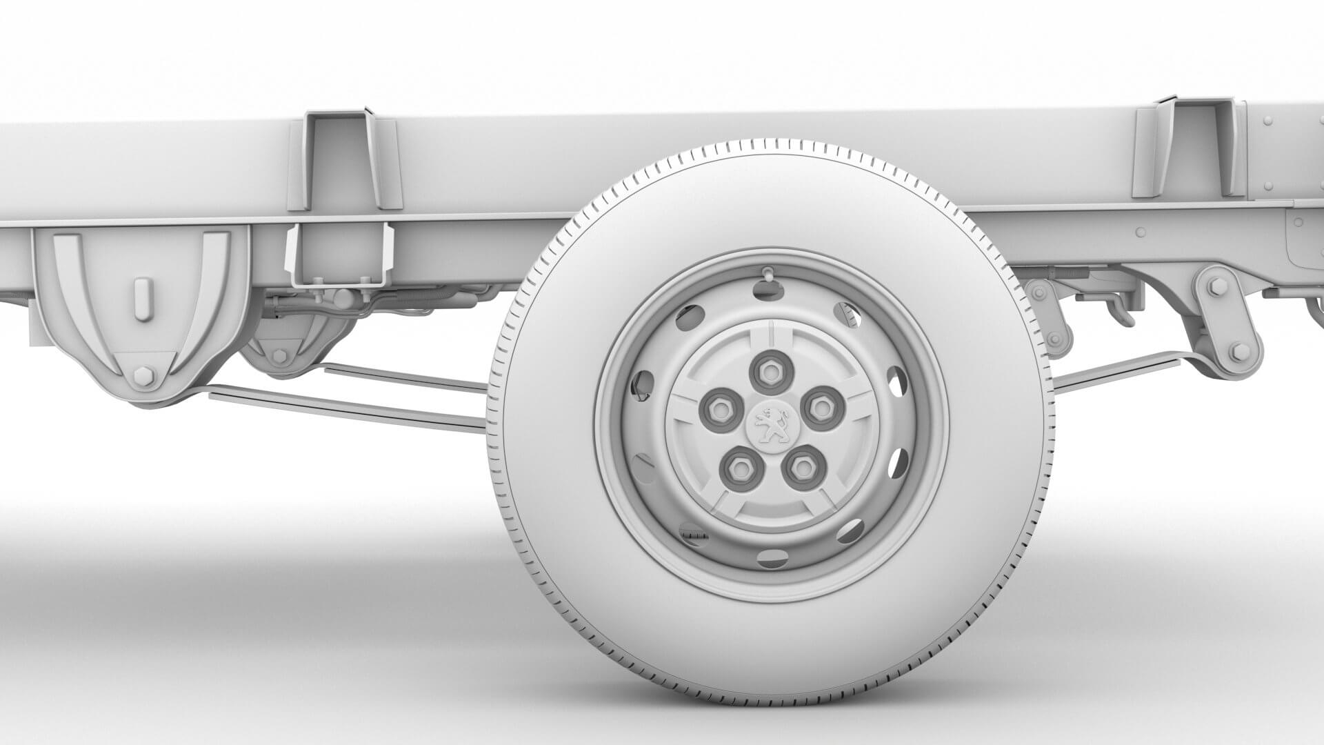 Peugeot Boxer Chassis Truck Single Cab 3450WB 2020 - 3D Model by Creator 3D