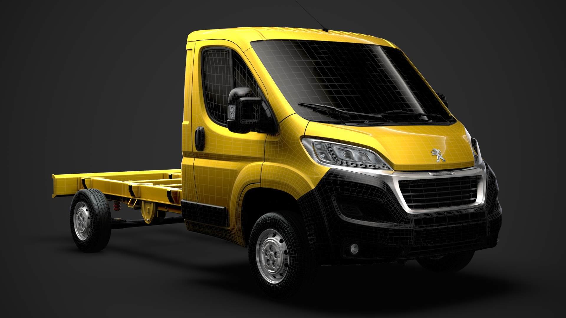 Peugeot Boxer Chassis Truck Single Cab 3450WB 2020 - 3D Model by Creator 3D