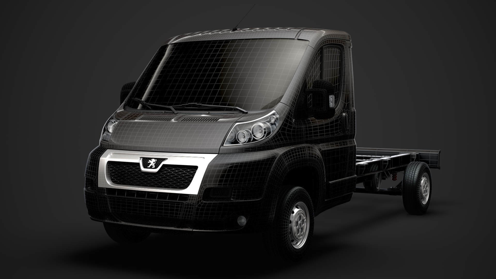 Peugeot Boxer Chassis Truck Single Cab 3800WB 2014 - 3D Model by Creator 3D
