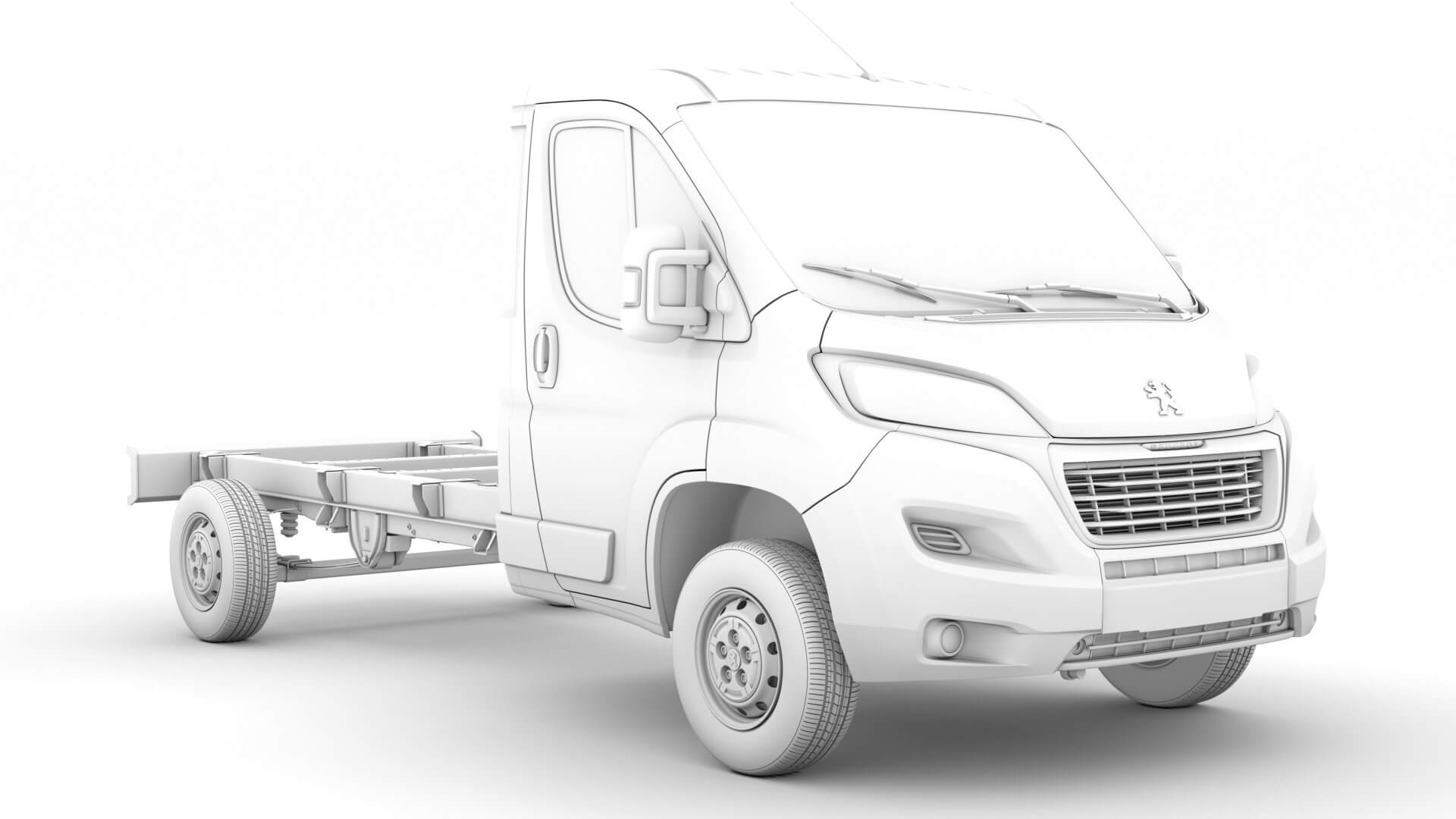 Peugeot Boxer Chassis Truck Single Cab 3800WB 2020 - 3D Model by Creator 3D