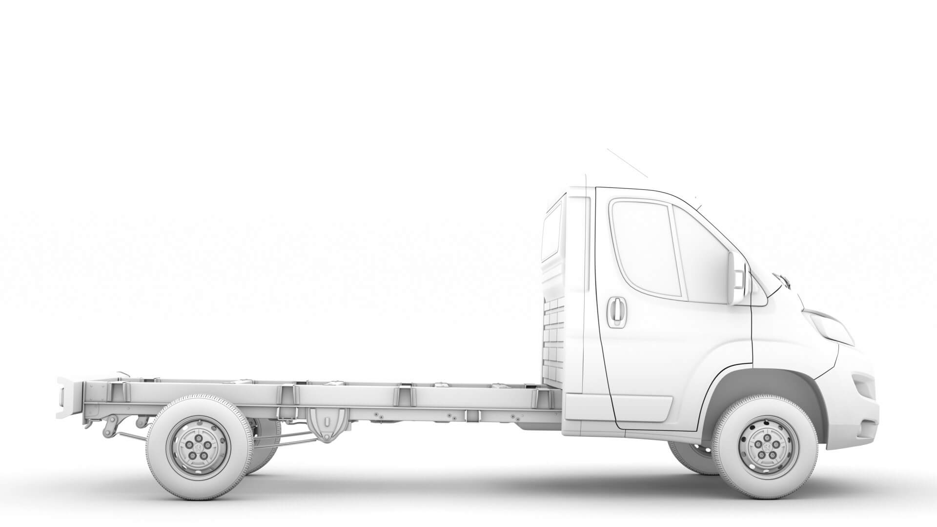 Peugeot Boxer Chassis Truck Single Cab 3800WB 2020 - 3D Model by Creator 3D