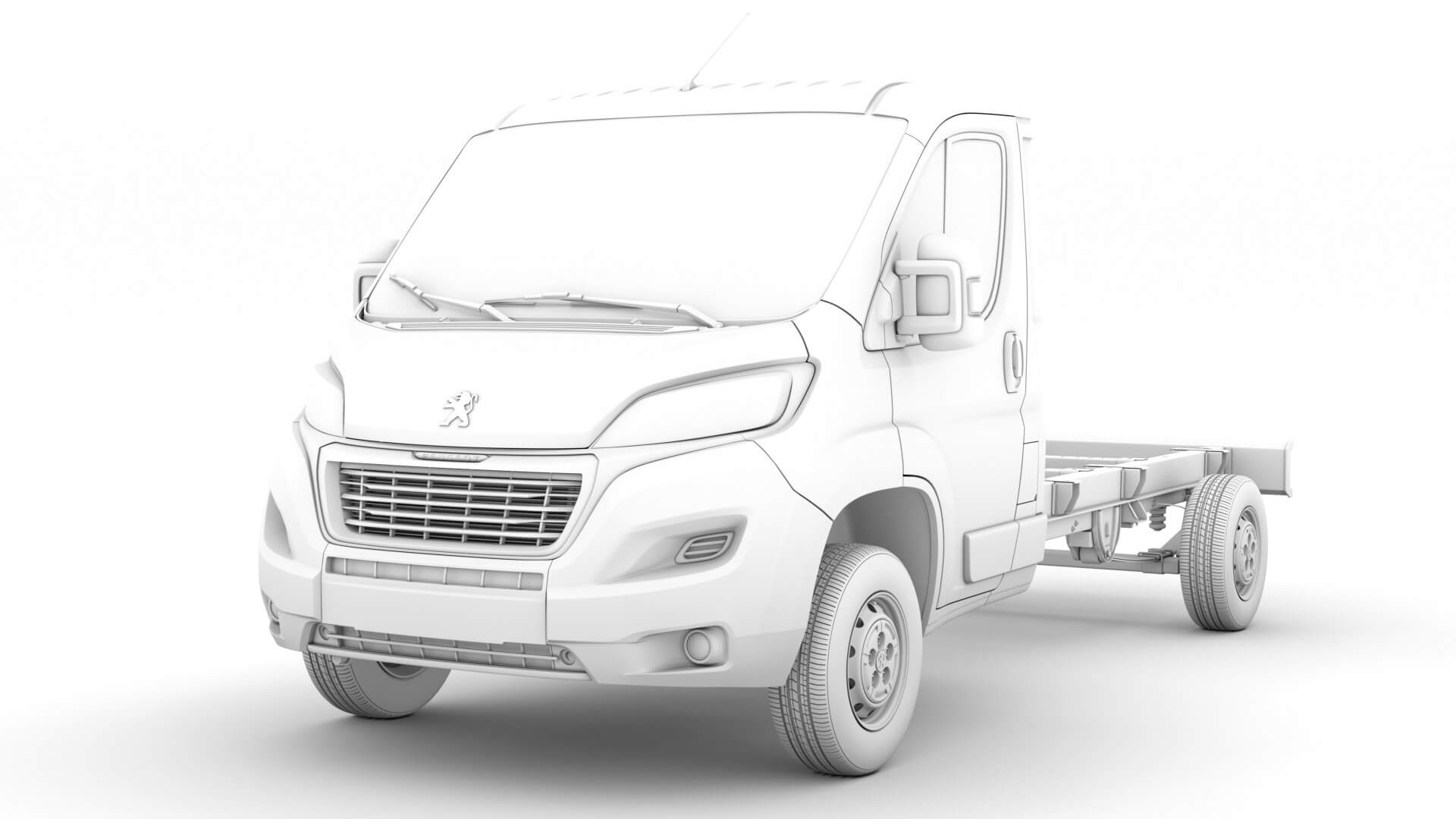 Peugeot Boxer Chassis Truck Single Cab 3800WB 2020 - 3D Model by Creator 3D