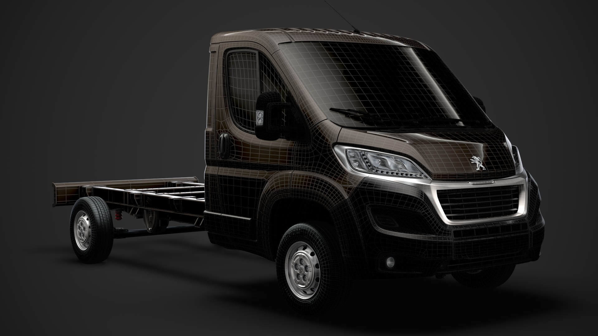 Peugeot Boxer Chassis Truck Single Cab 3800WB 2020 - 3D Model by Creator 3D