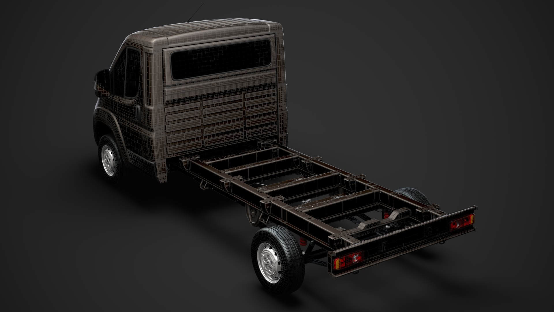 Peugeot Boxer Chassis Truck Single Cab 3800WB 2020 - 3D Model by Creator 3D