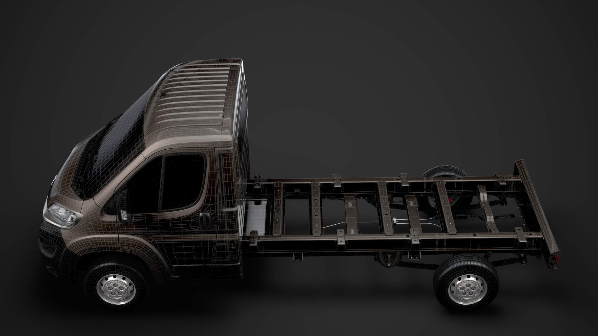 Peugeot Boxer Chassis Truck Single Cab 3800WB 2020 - 3D Model by Creator 3D