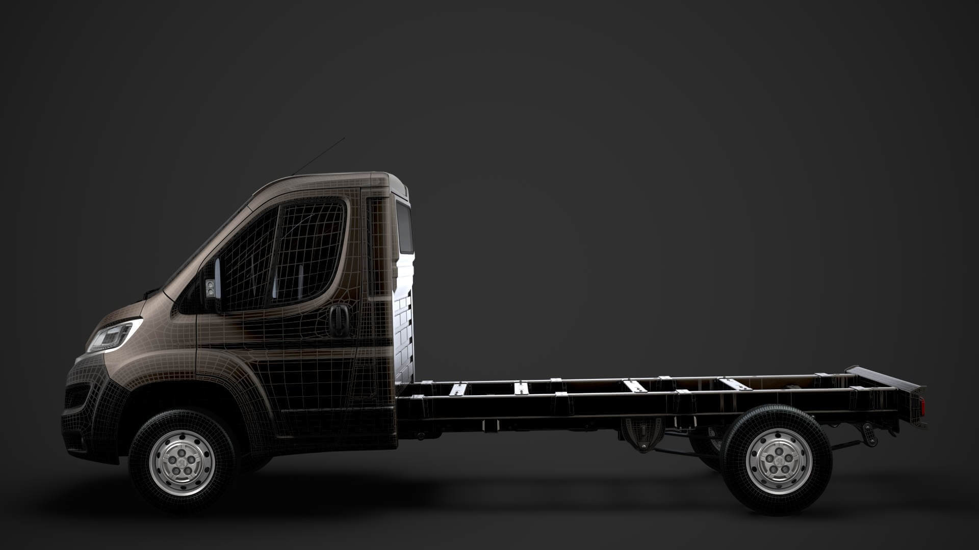 Peugeot Boxer Chassis Truck Single Cab 3800WB 2020 - 3D Model by Creator 3D